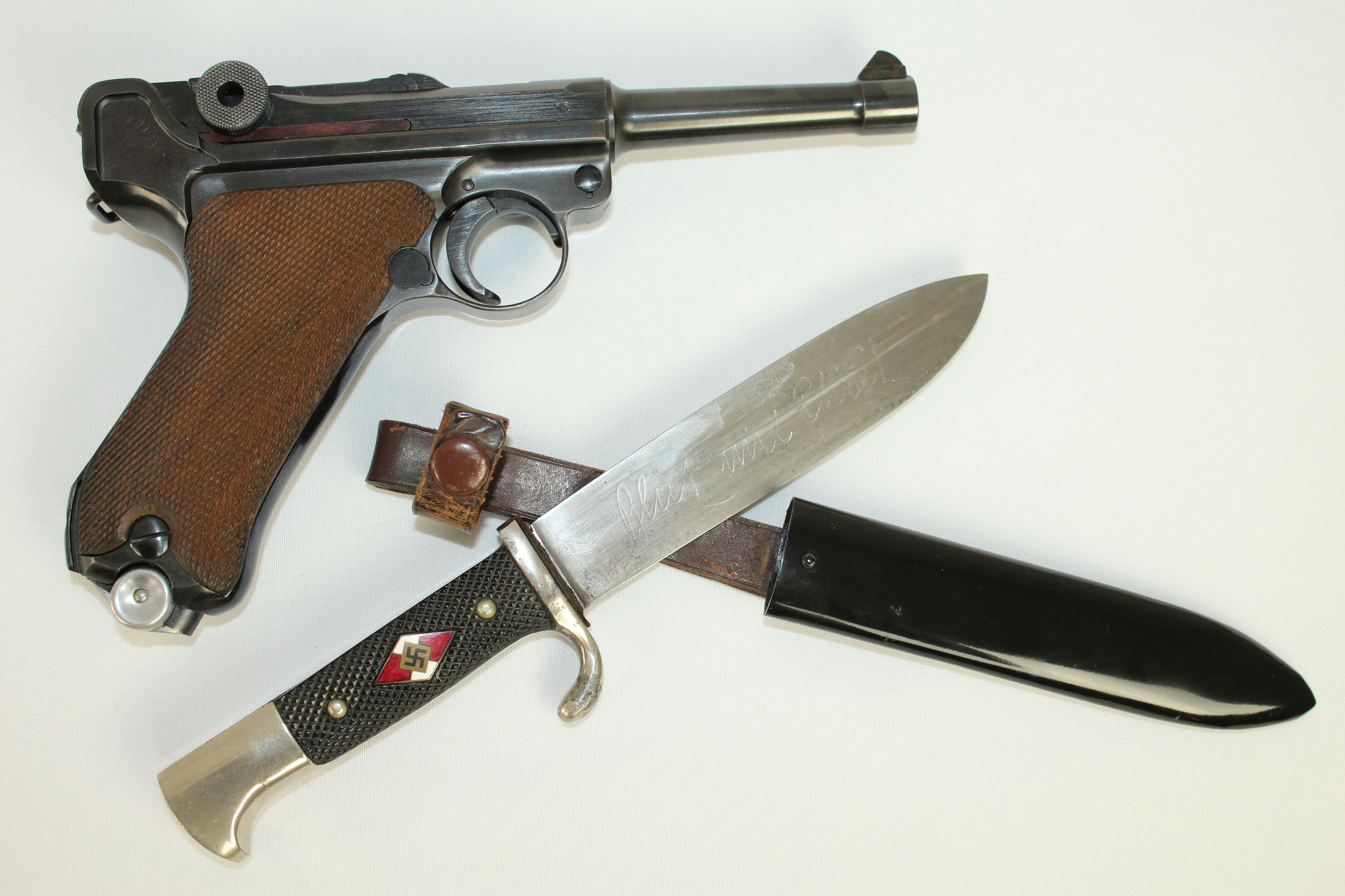 Antique Gun Firearm World War II Mauser 1942 Luger Semi-Automatic ...