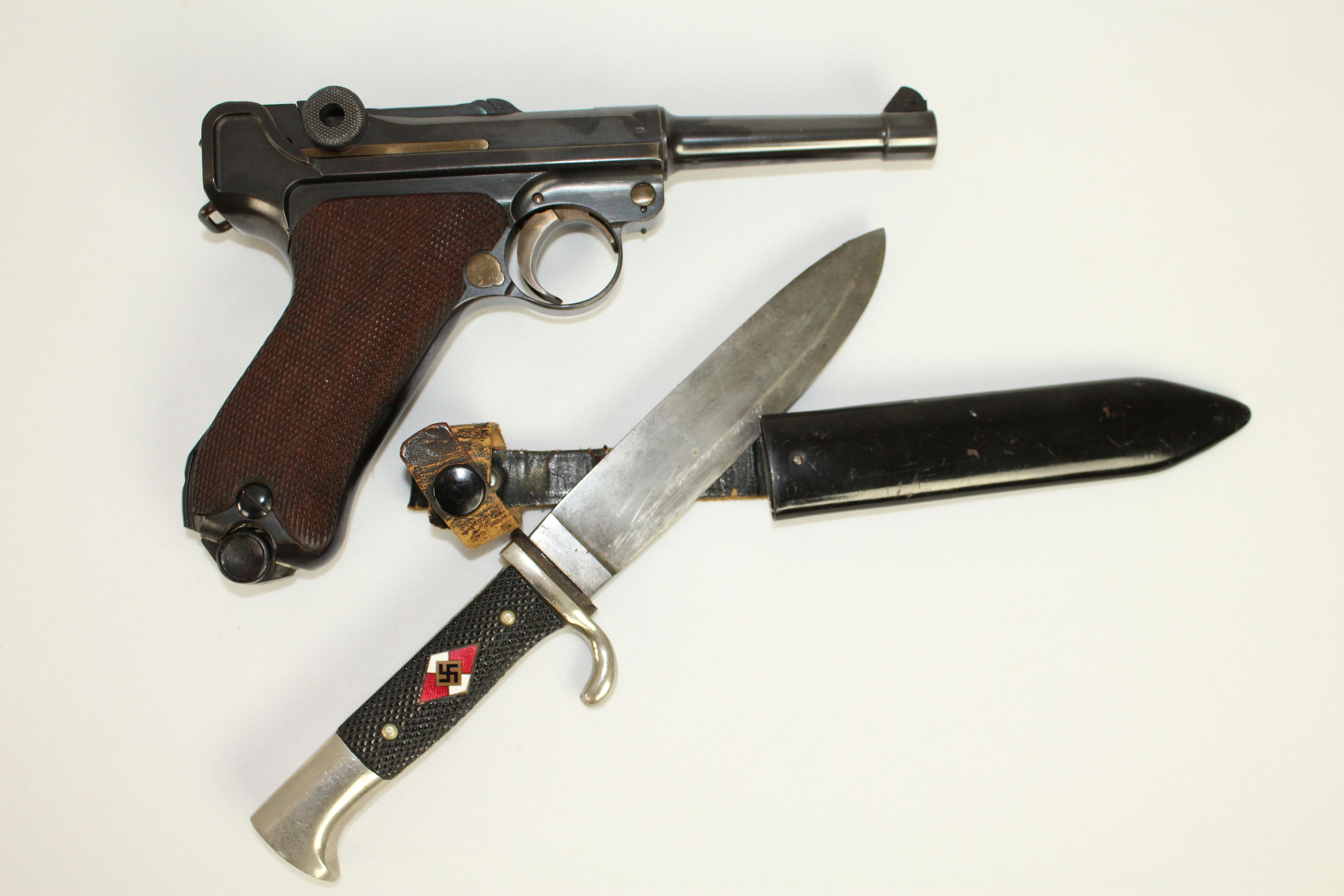 Antique Gun Firearm World War II Mauser DWM Sneak Luger Semi-Auto ...
