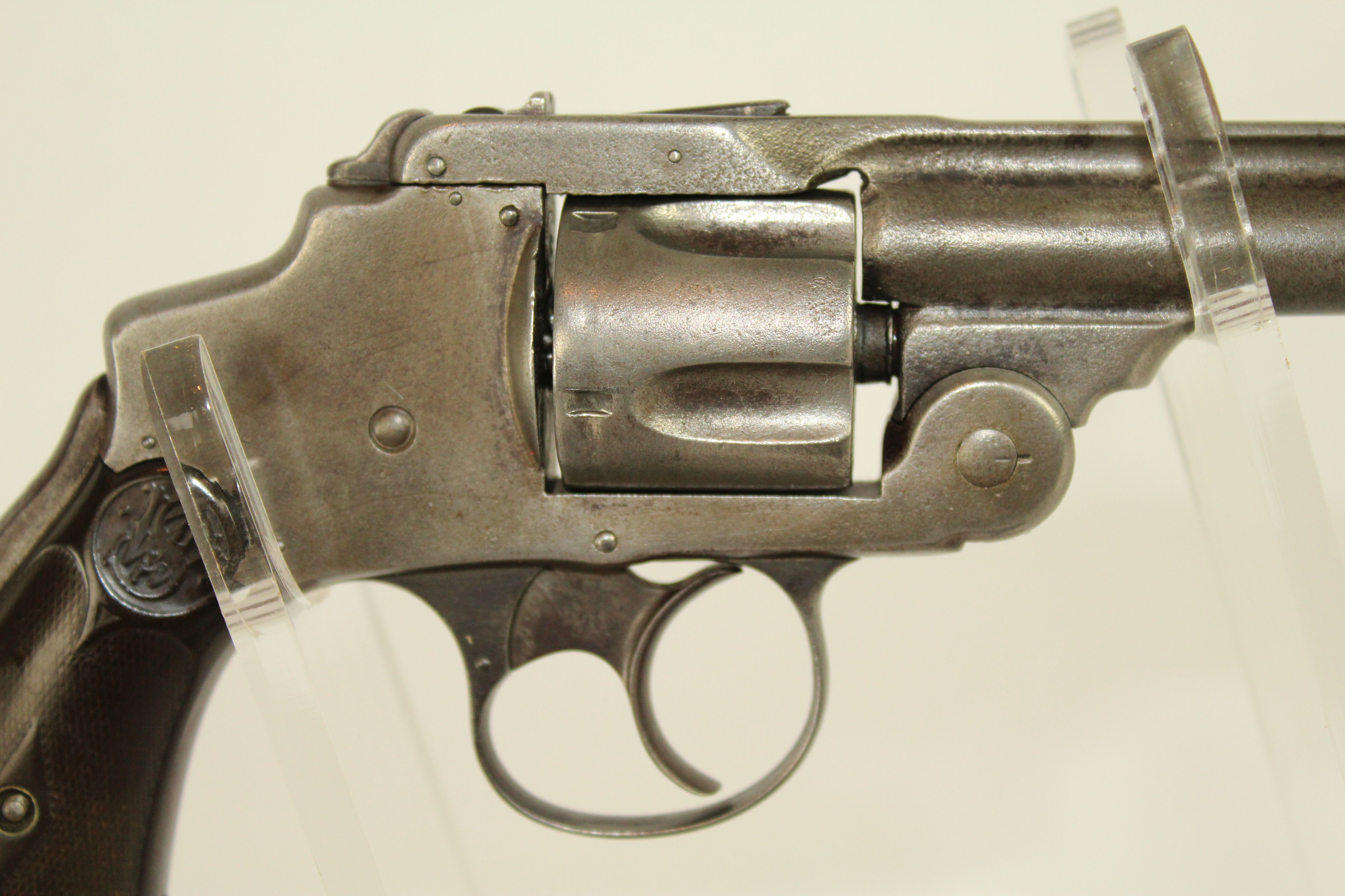 Smith & Wesson S&W .38 Safety Hammerless Revolver Antique Firearm 011 ...