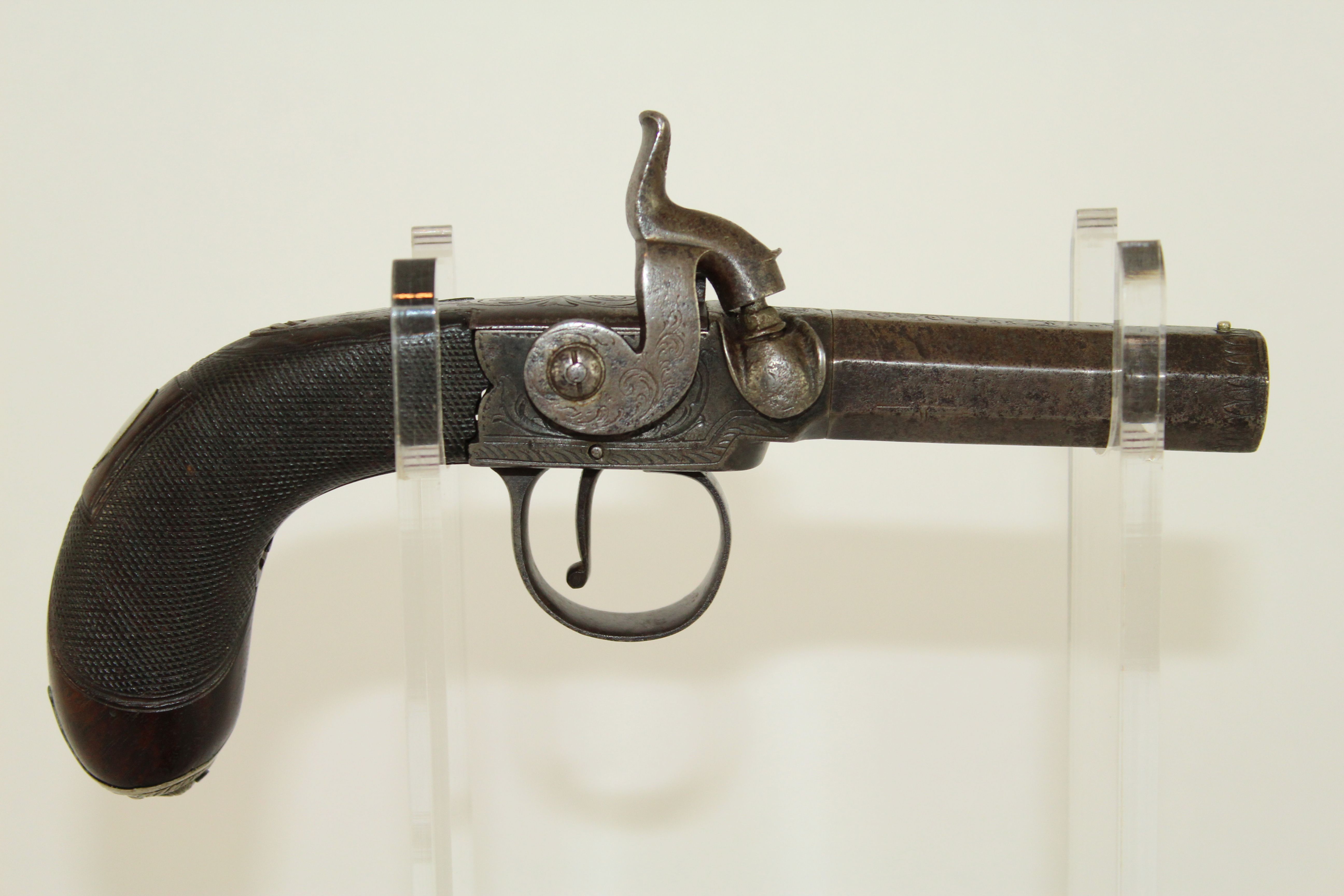 Antique European English Twigg Percussion Pistol 003 | Ancestry Guns