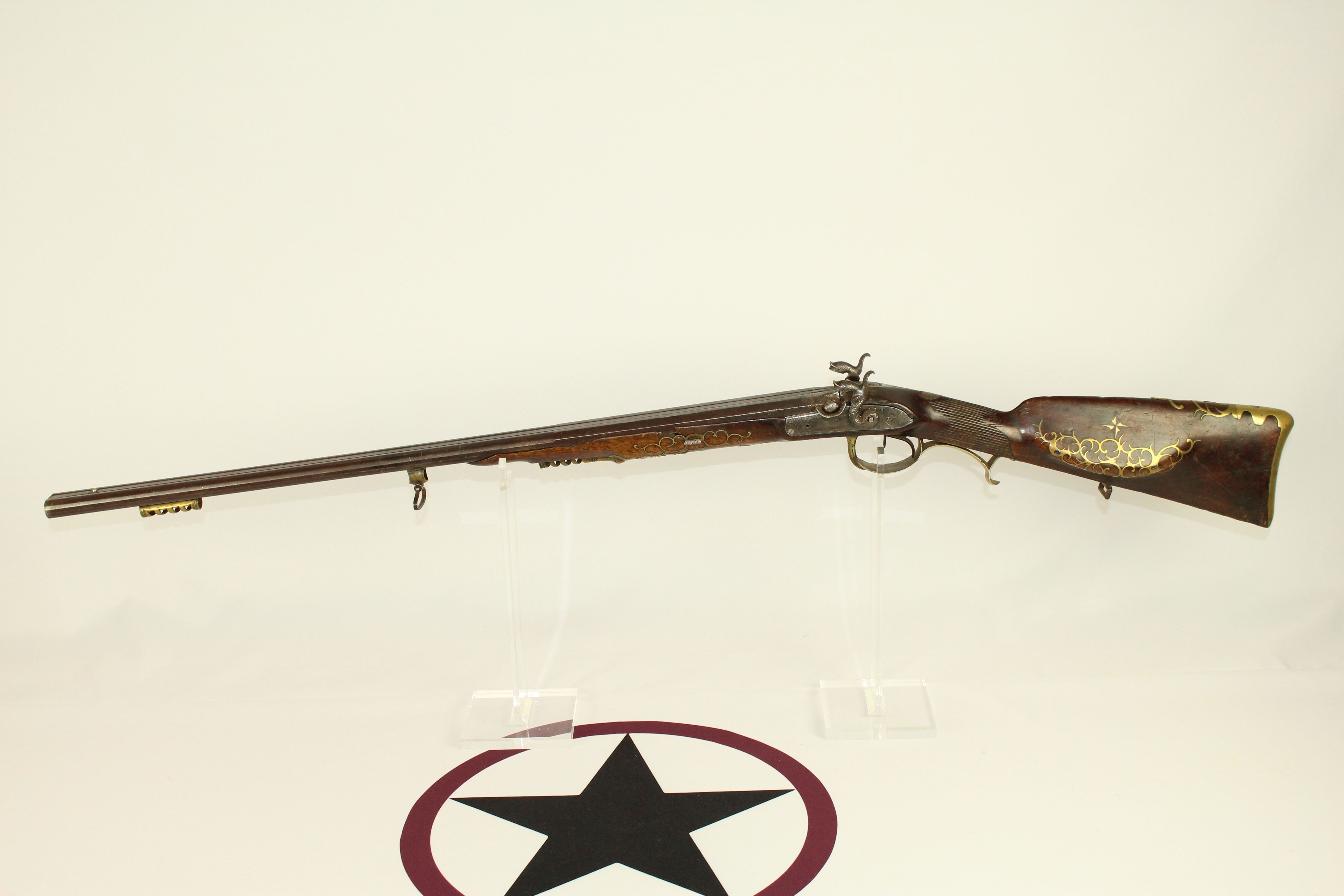 Antique European Percussion Shotgun by F. Baumann a Widdern Germany 001 ...