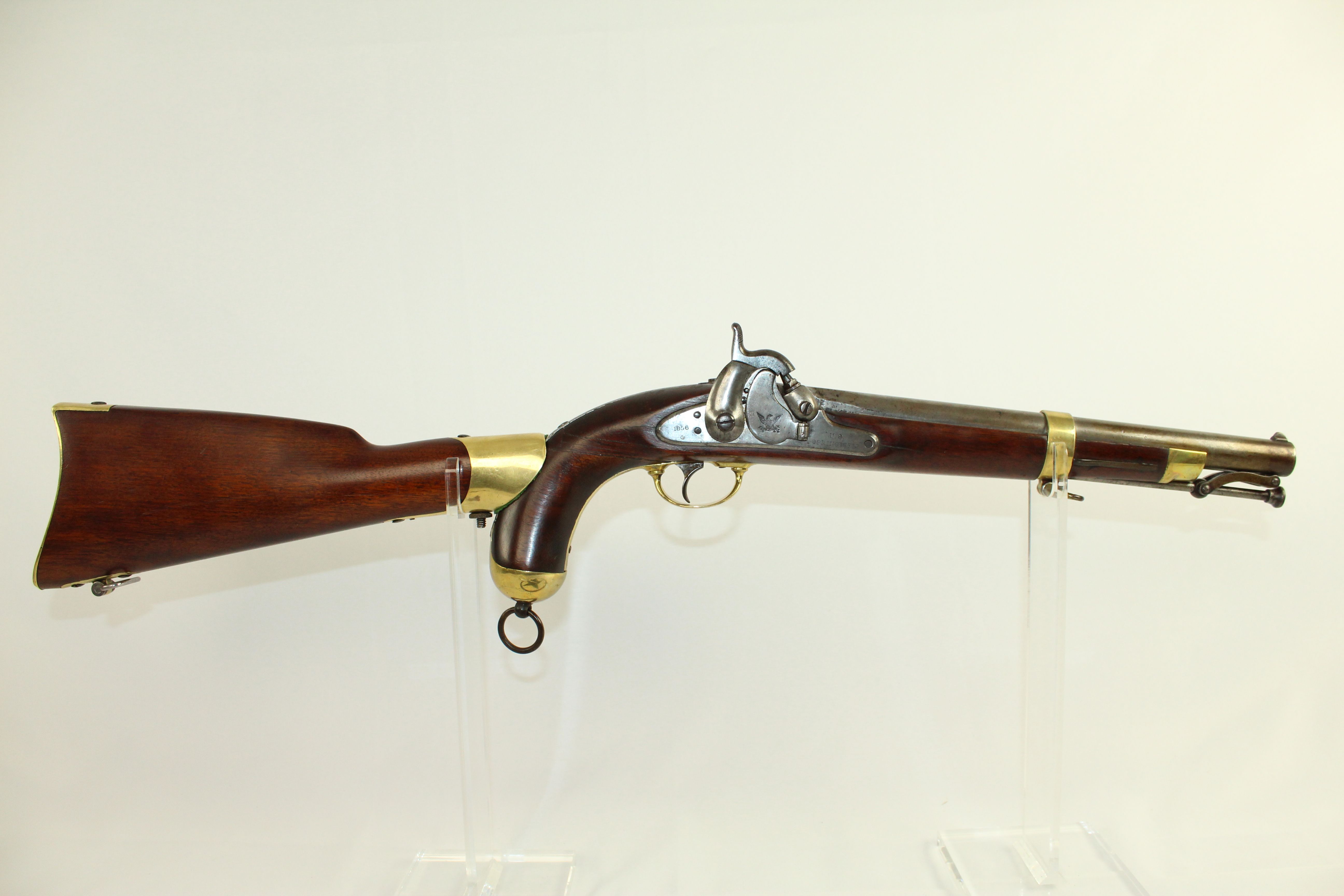 Antique Springfield Armory Model 1855 Pistol Carbine 002 | Ancestry Guns