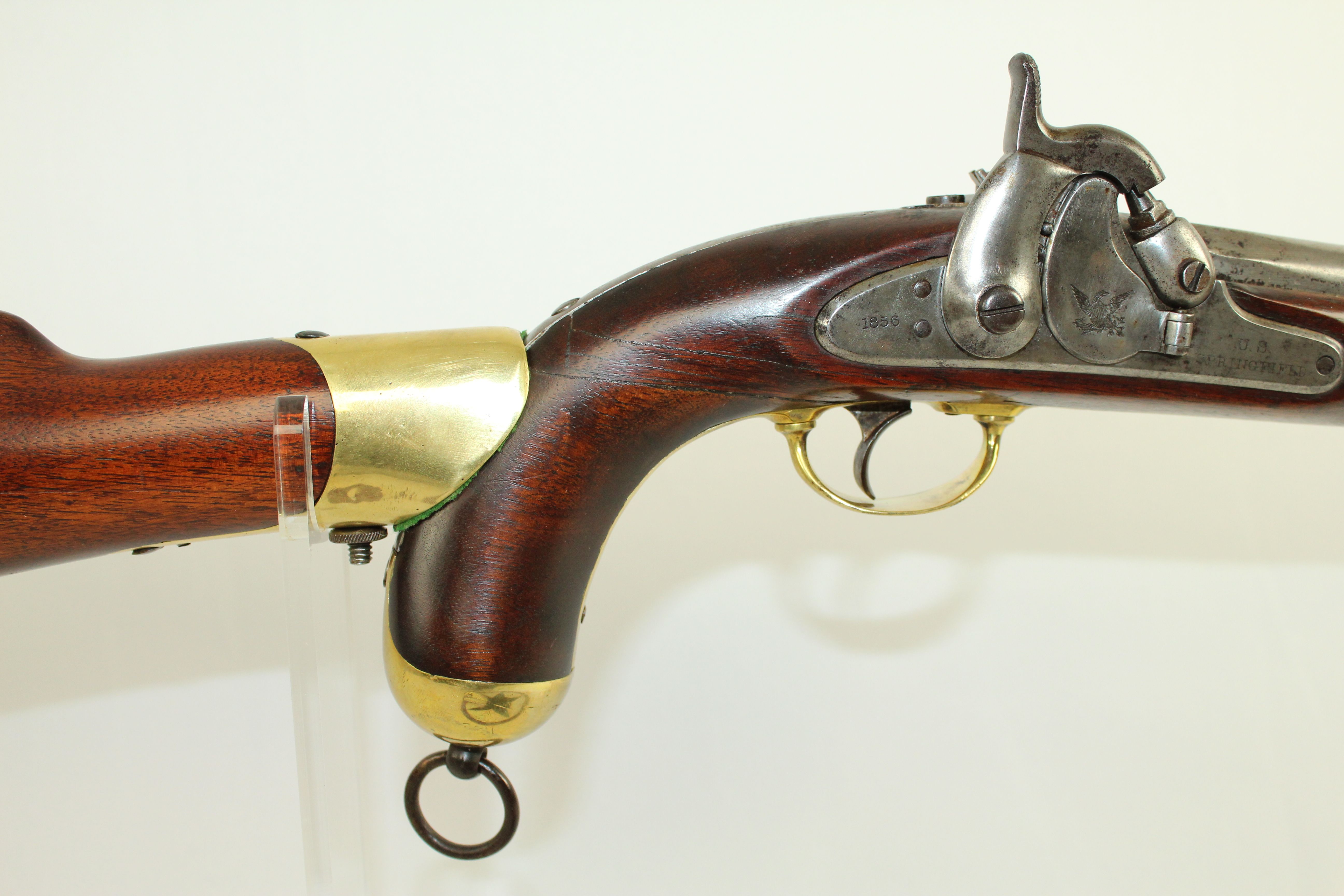 Antique Springfield Armory Model 1855 Pistol Carbine 006 | Ancestry Guns