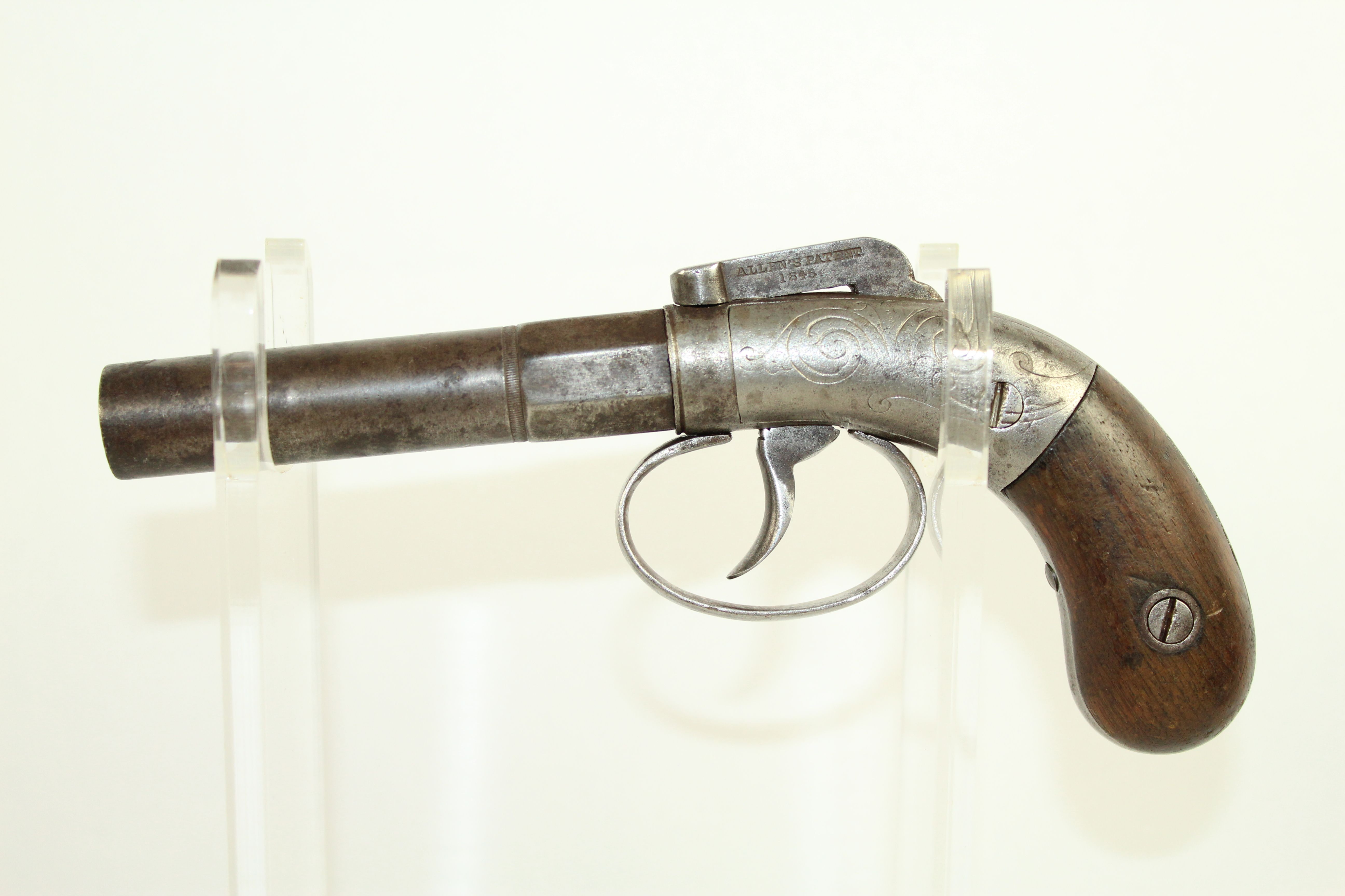 Antique Allen & Thurber Single Shot Percussion Deringer Pistol 002 ...
