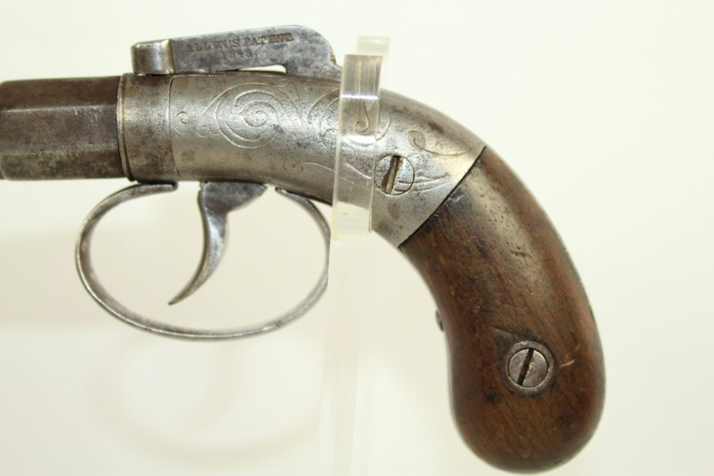 Antique Allen & Thurber Single Shot Percussion Deringer Pistol 003 ...