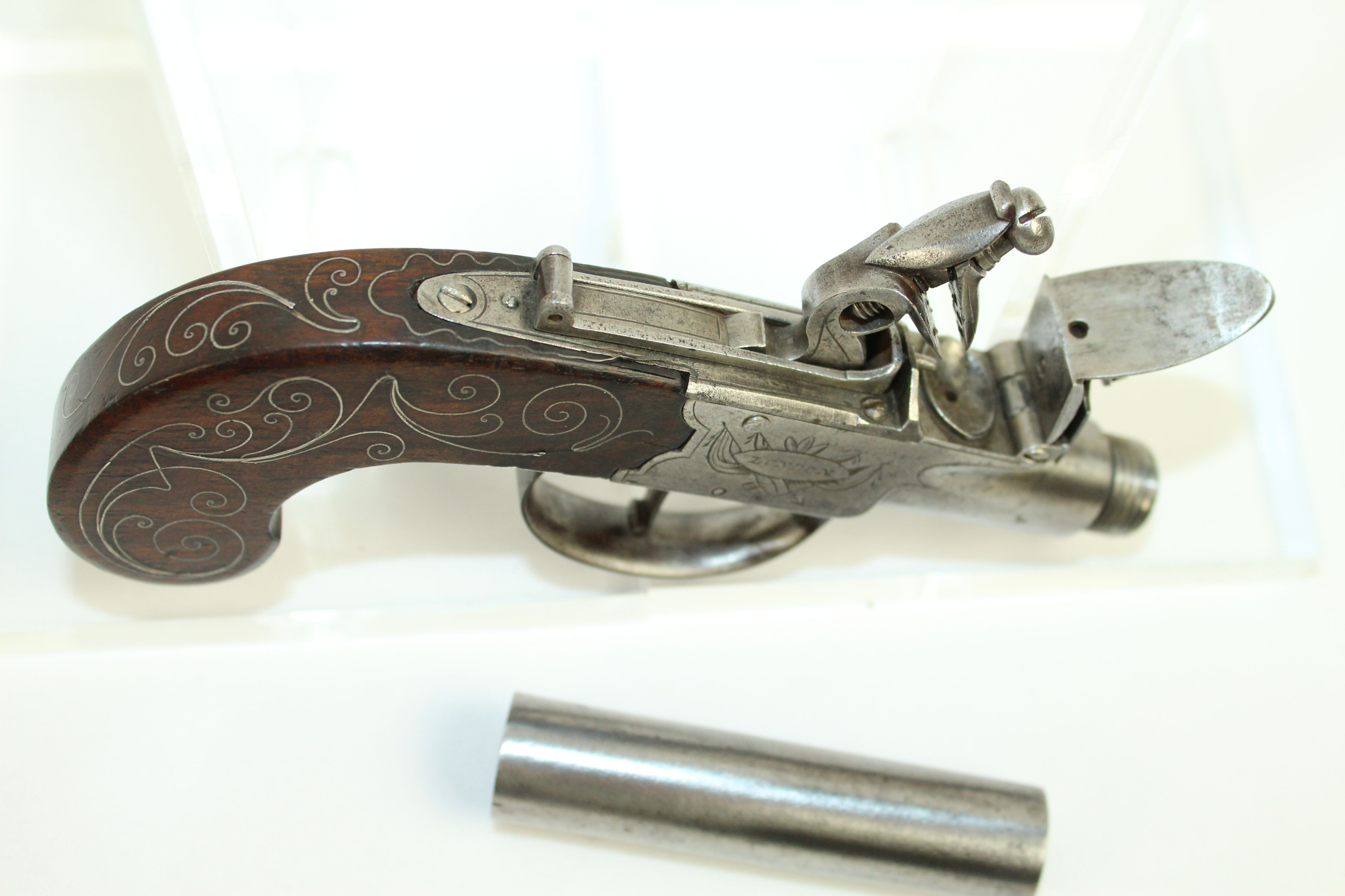 Antique English British London Sharpe Flintlock Pistol 007 | Ancestry Guns