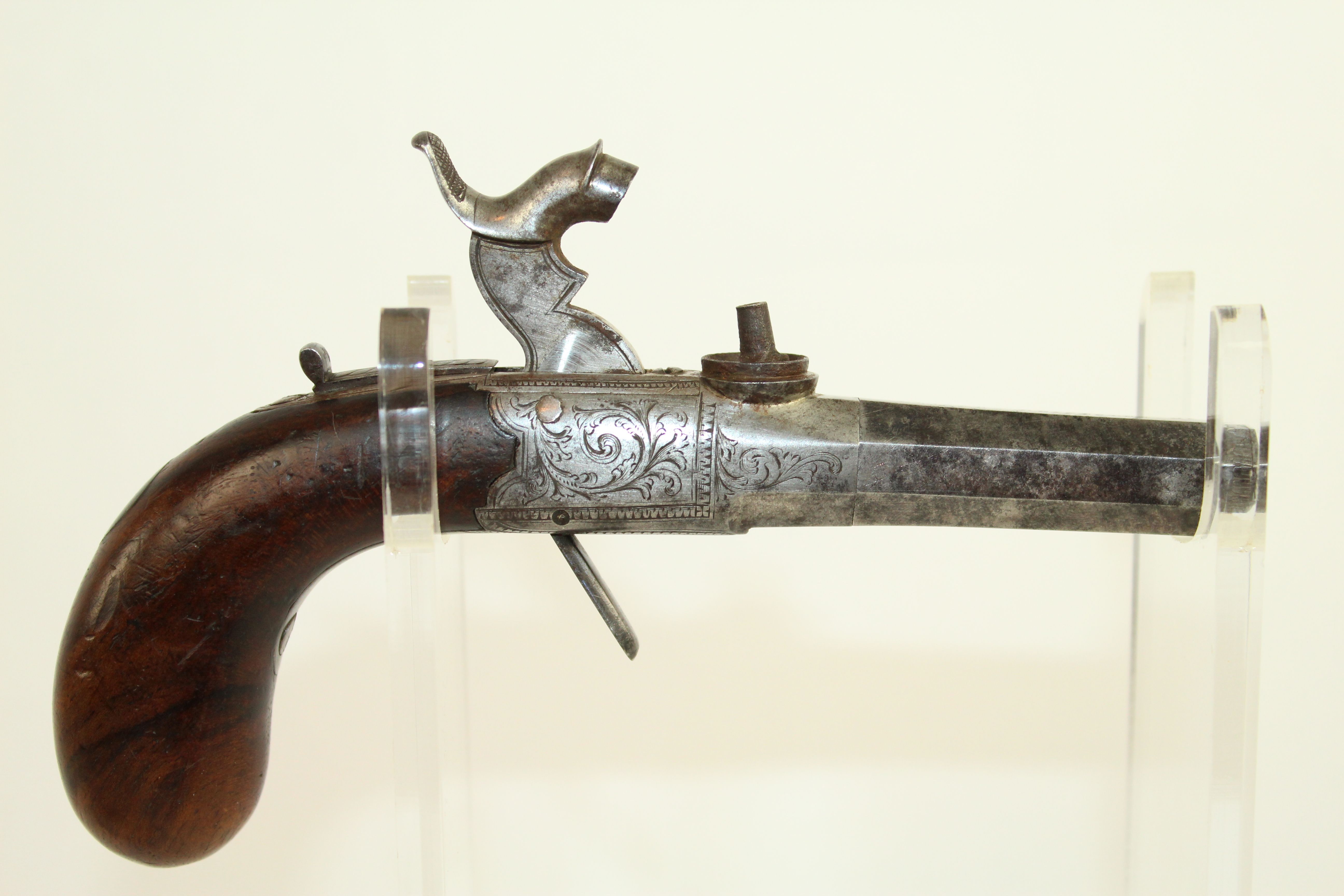 Antique European Single Shot Percussion Pistol 003 | Ancestry Guns