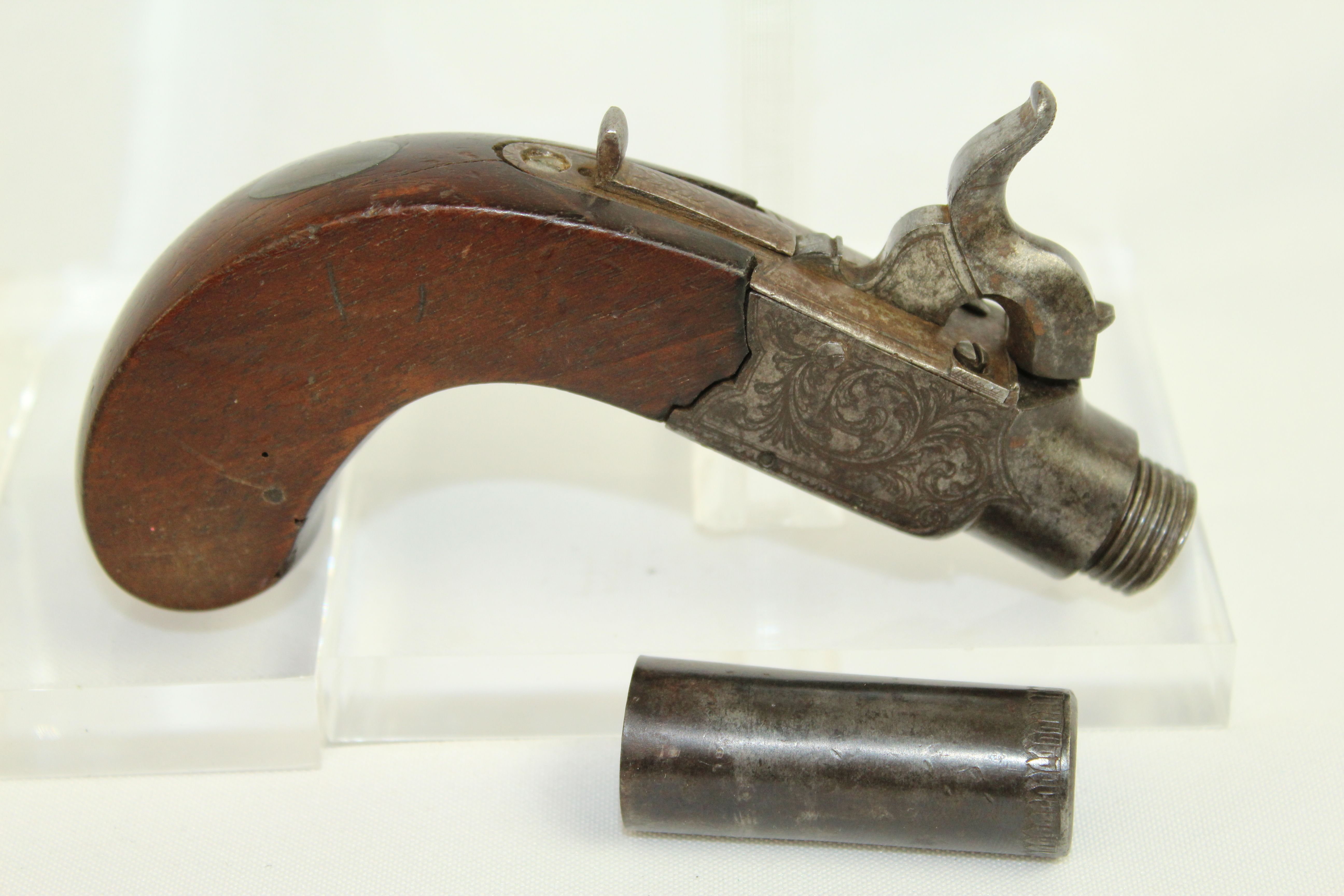 Antique European Single Shot Percussion Pistol 007 | Ancestry Guns