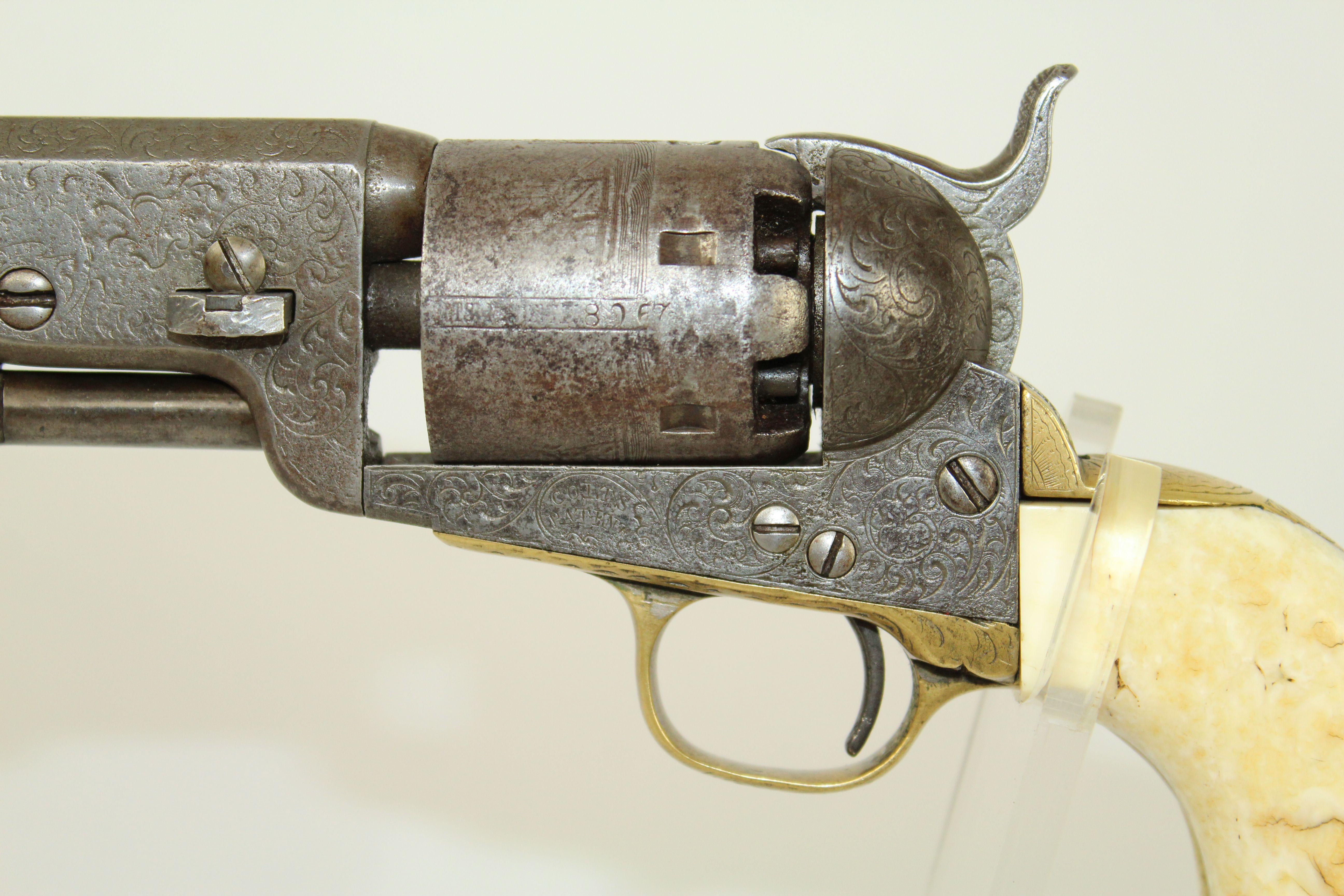 Colt 1851 Navy Revolver Gustave Young Engraved Antique Firearm 021 ...