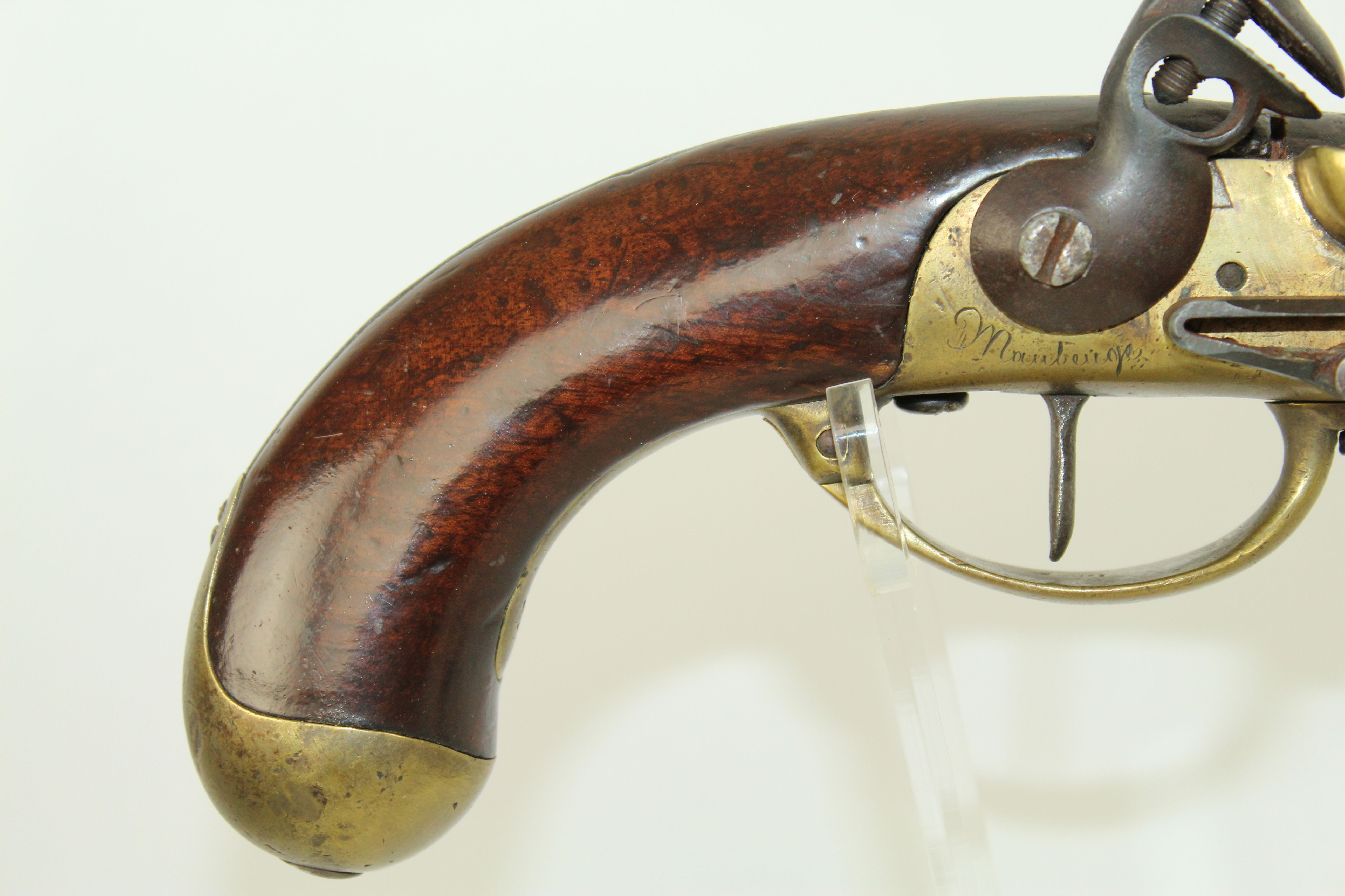 French 1777 Revolutionary War Flintlock Pistol Antique Firearm 002 ...