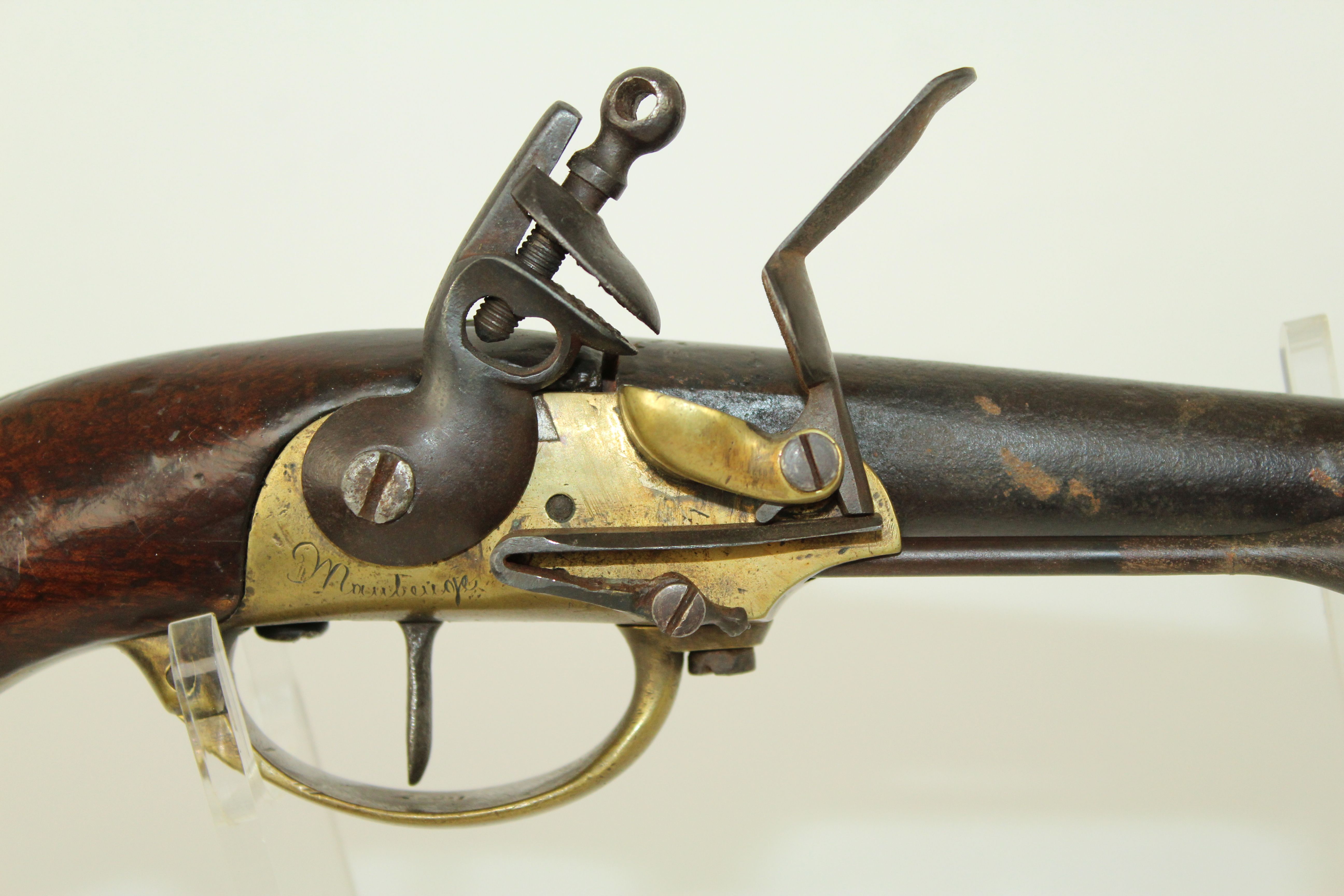 French 1777 Revolutionary War Flintlock Pistol Antique Firearm 003 ...