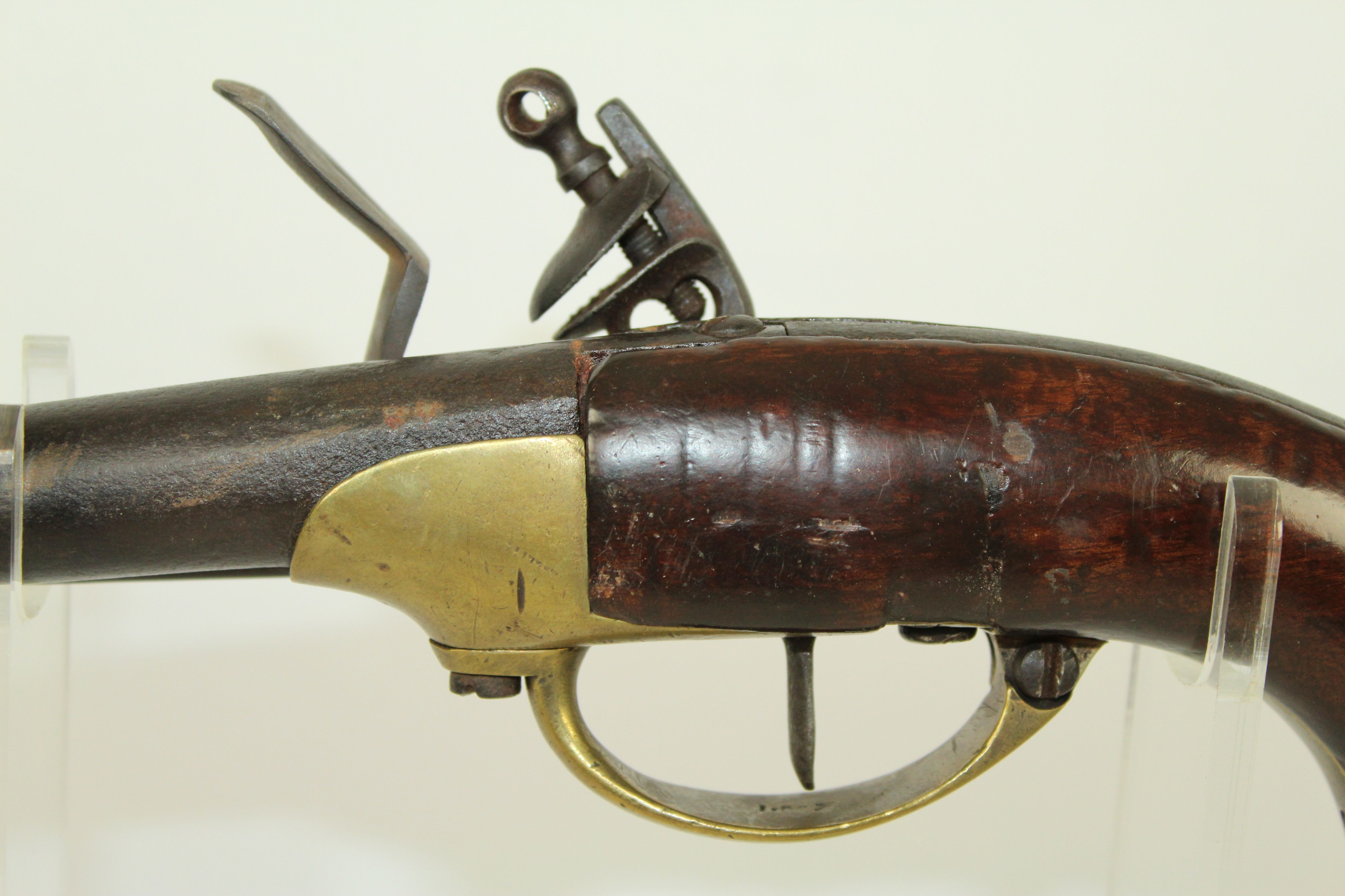 French 1777 Revolutionary War Flintlock Pistol Antique Firearm 009 ...