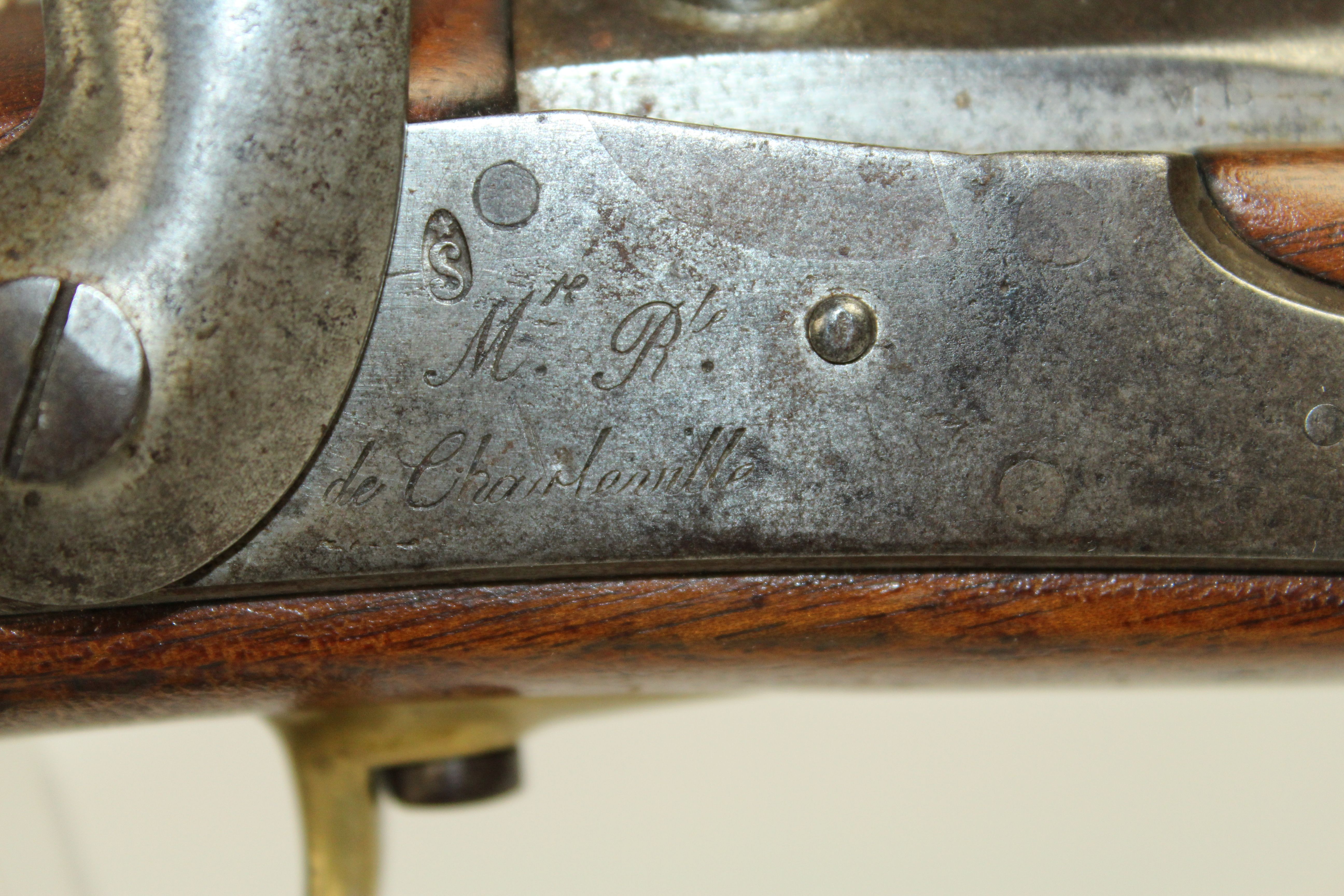 French Charleville Percussion Dragoon Pistol Antique 003 | Ancestry Guns