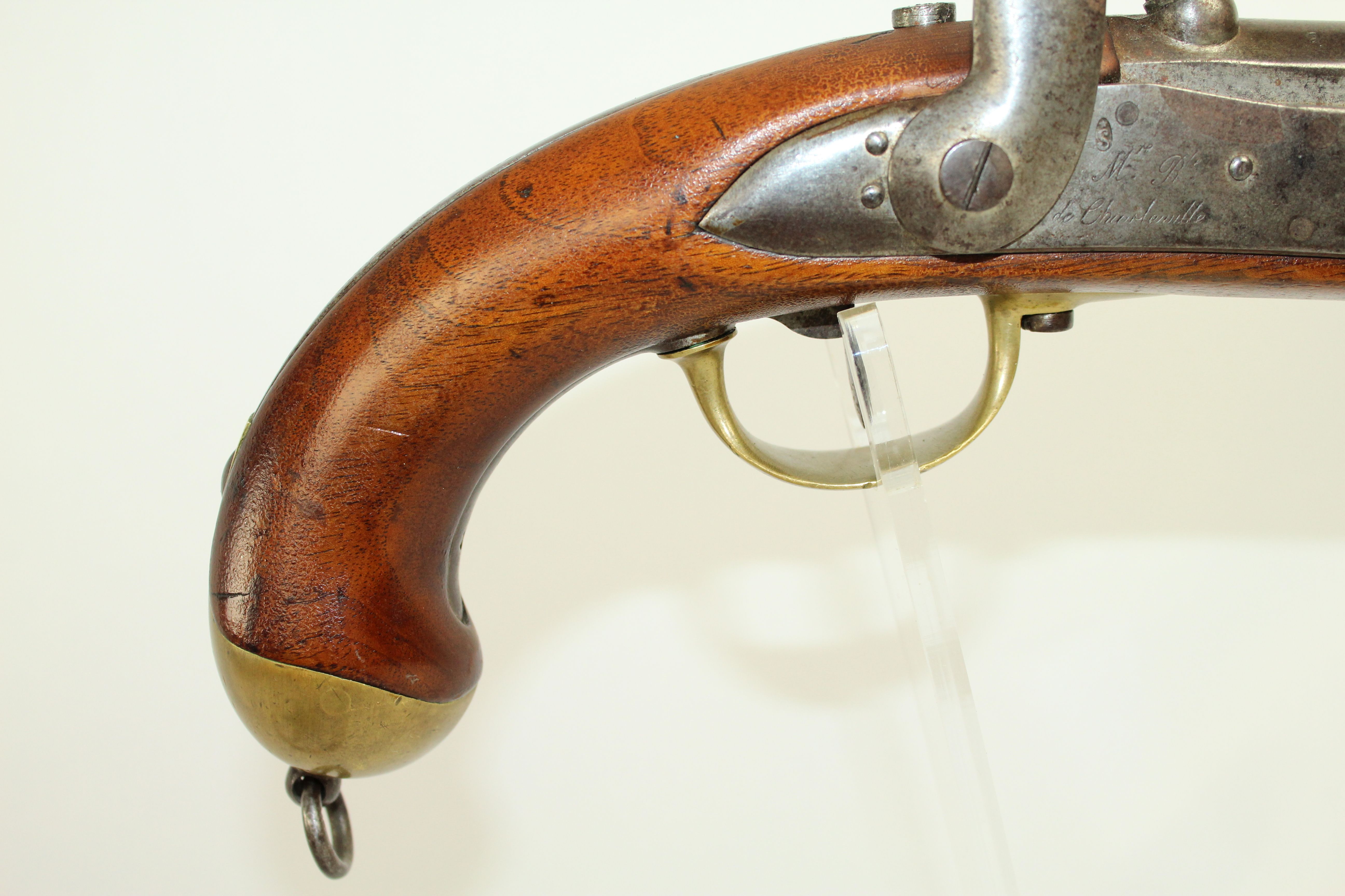 French Charleville Percussion Dragoon Pistol Antique 004 | Ancestry Guns