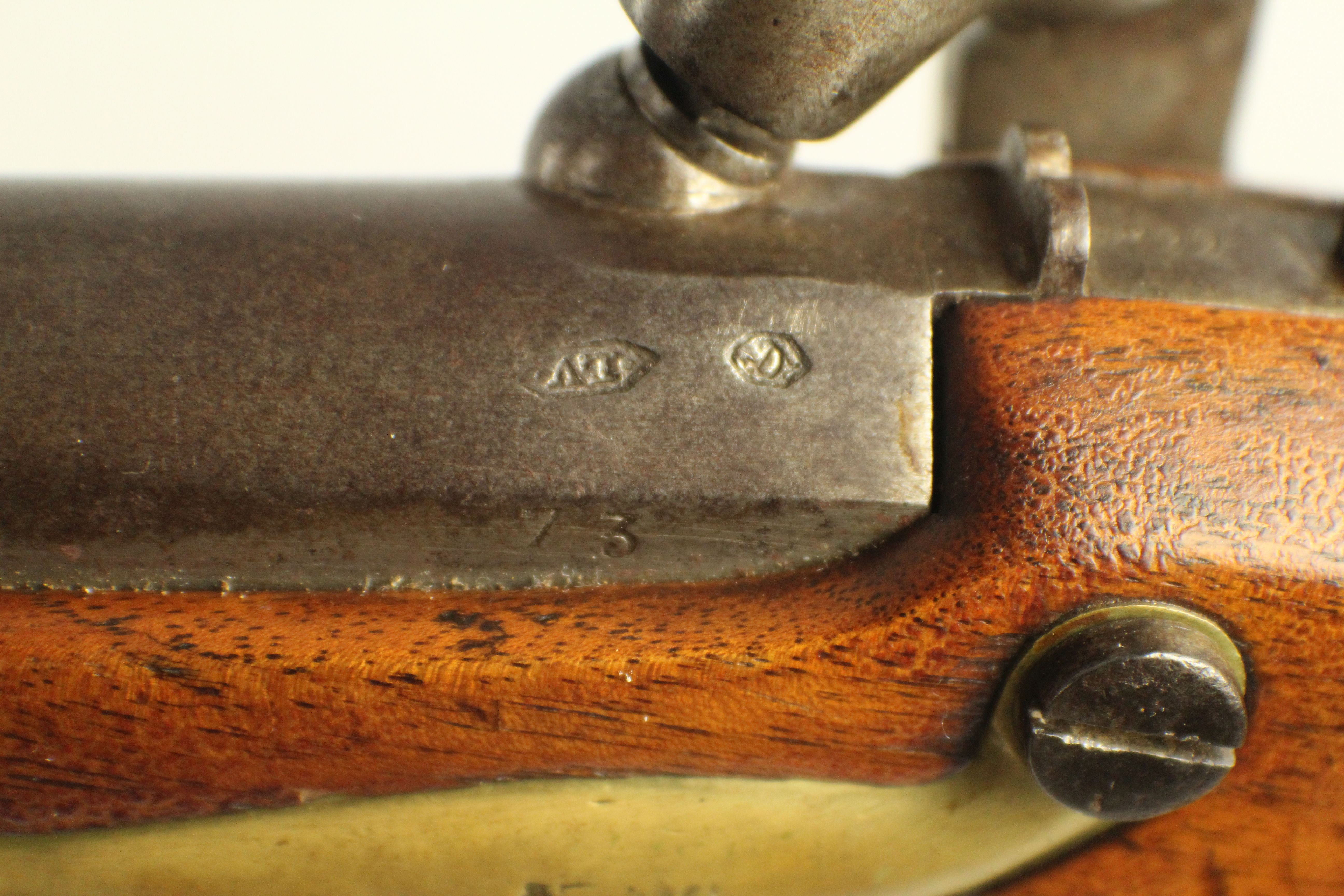 French Charleville Percussion Dragoon Pistol Antique 009 | Ancestry Guns