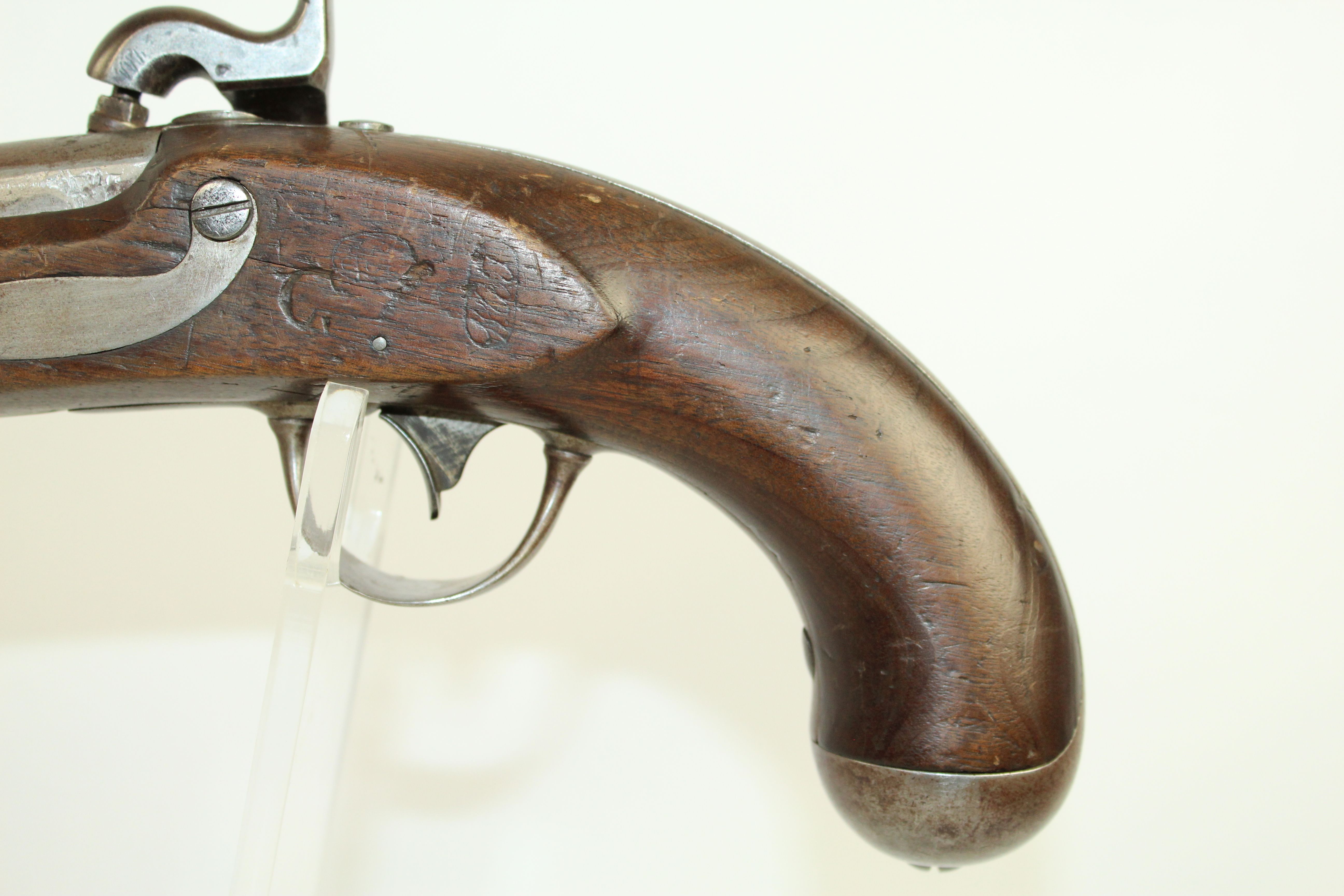 Johnson 1836 Percussion Dragoon Pistol Antique 010 | Ancestry Guns
