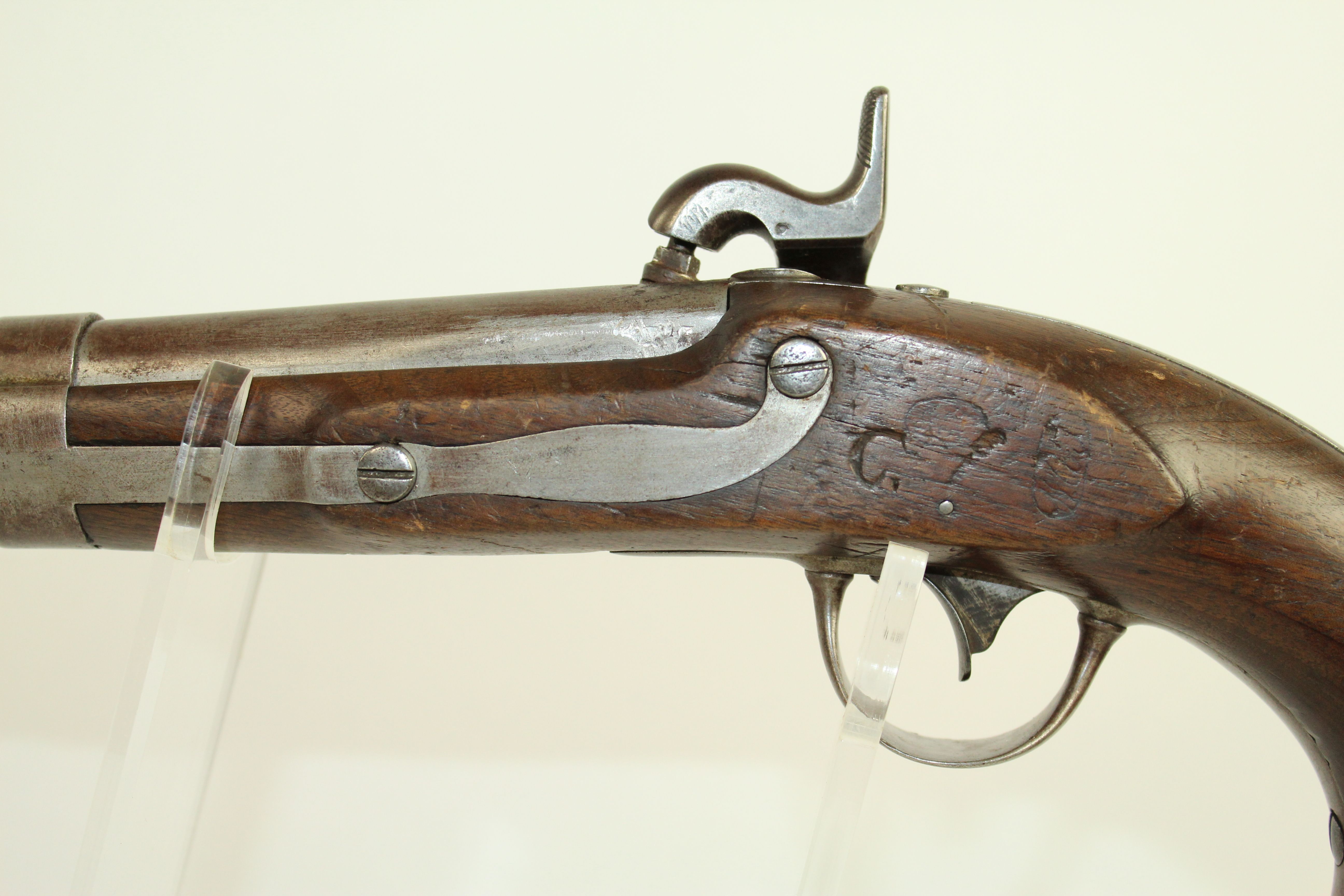 Johnson 1836 Percussion Dragoon Pistol Antique 011 | Ancestry Guns
