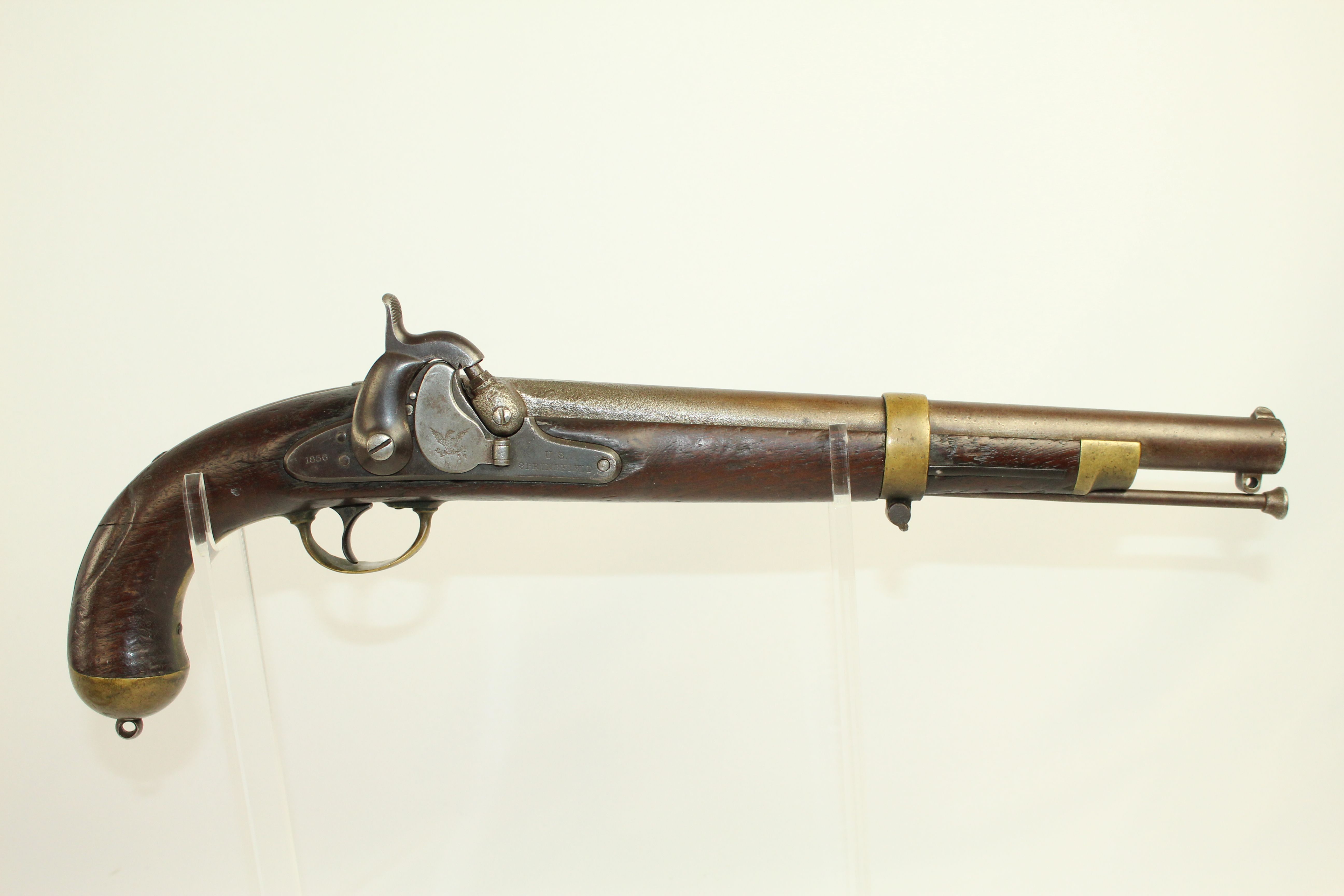 U.S. Springfield 1855 Pistol Carbine Dragoon Antique 001 | Ancestry Guns