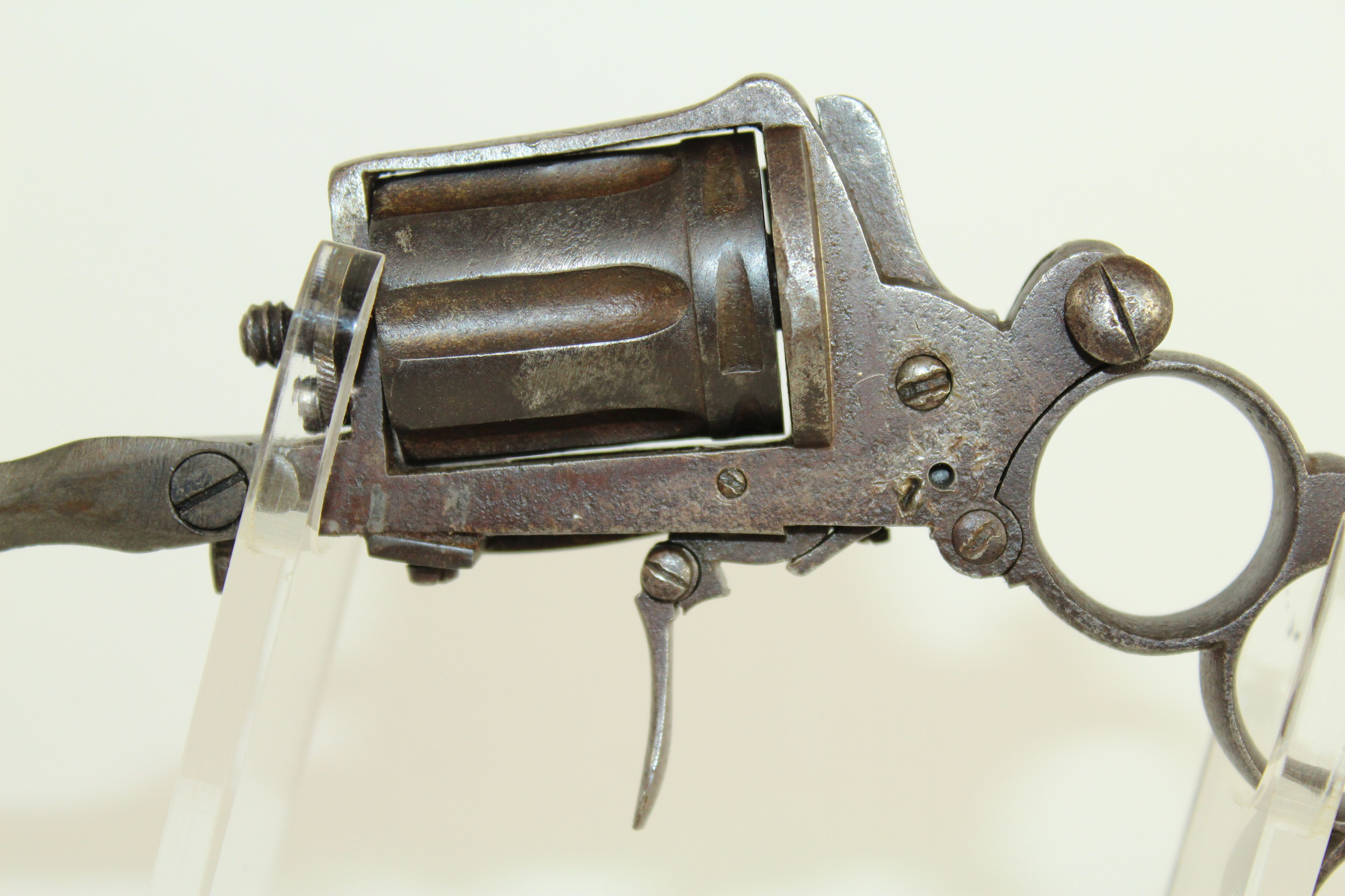 Belgian Apache Revolver Knuckle Dagger Pistol Antique Firearm 006 ...