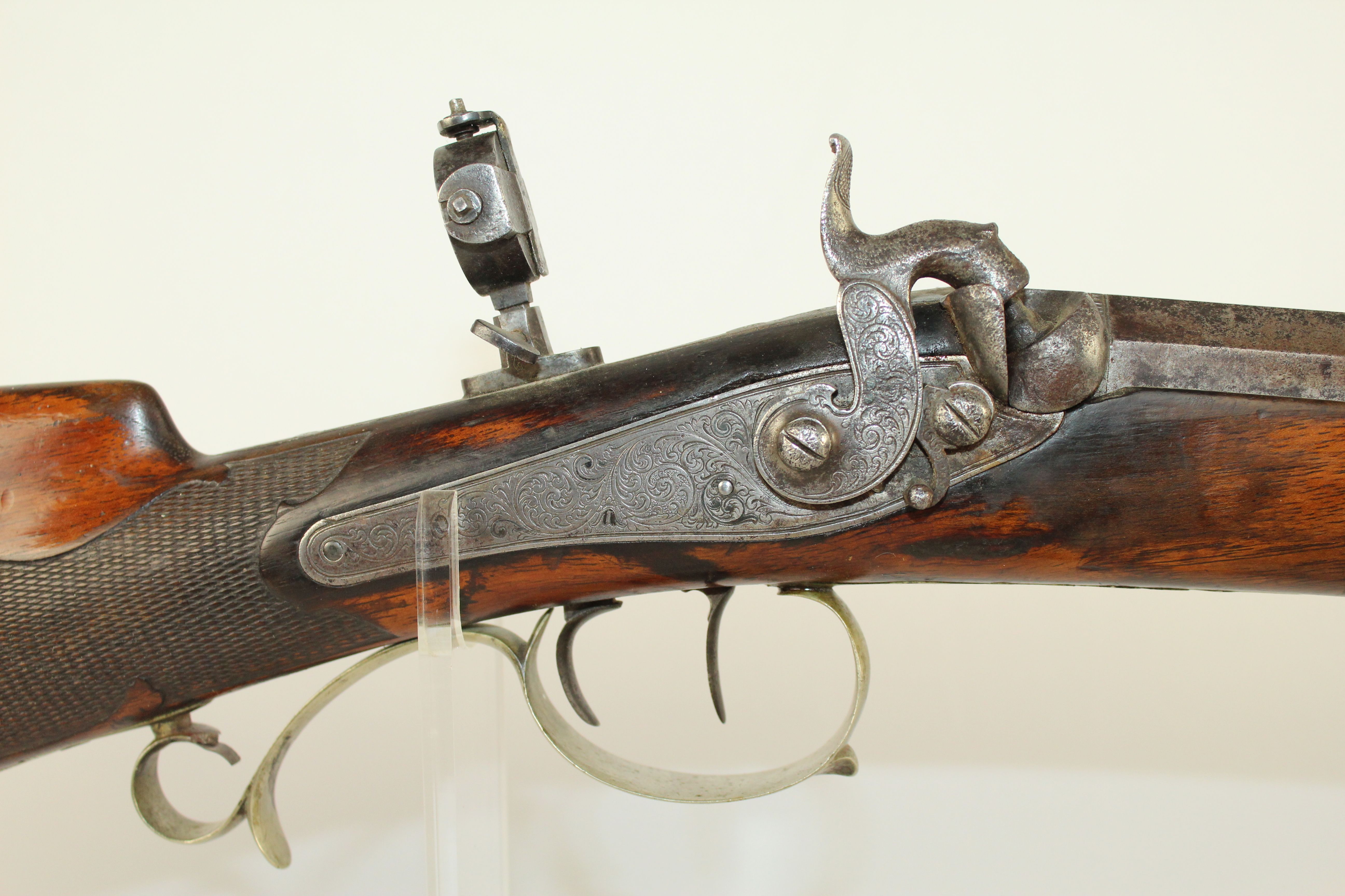 German Fischer & Sohne Zeller-Mehlis Long Rifle Antique Firearm 002 ...