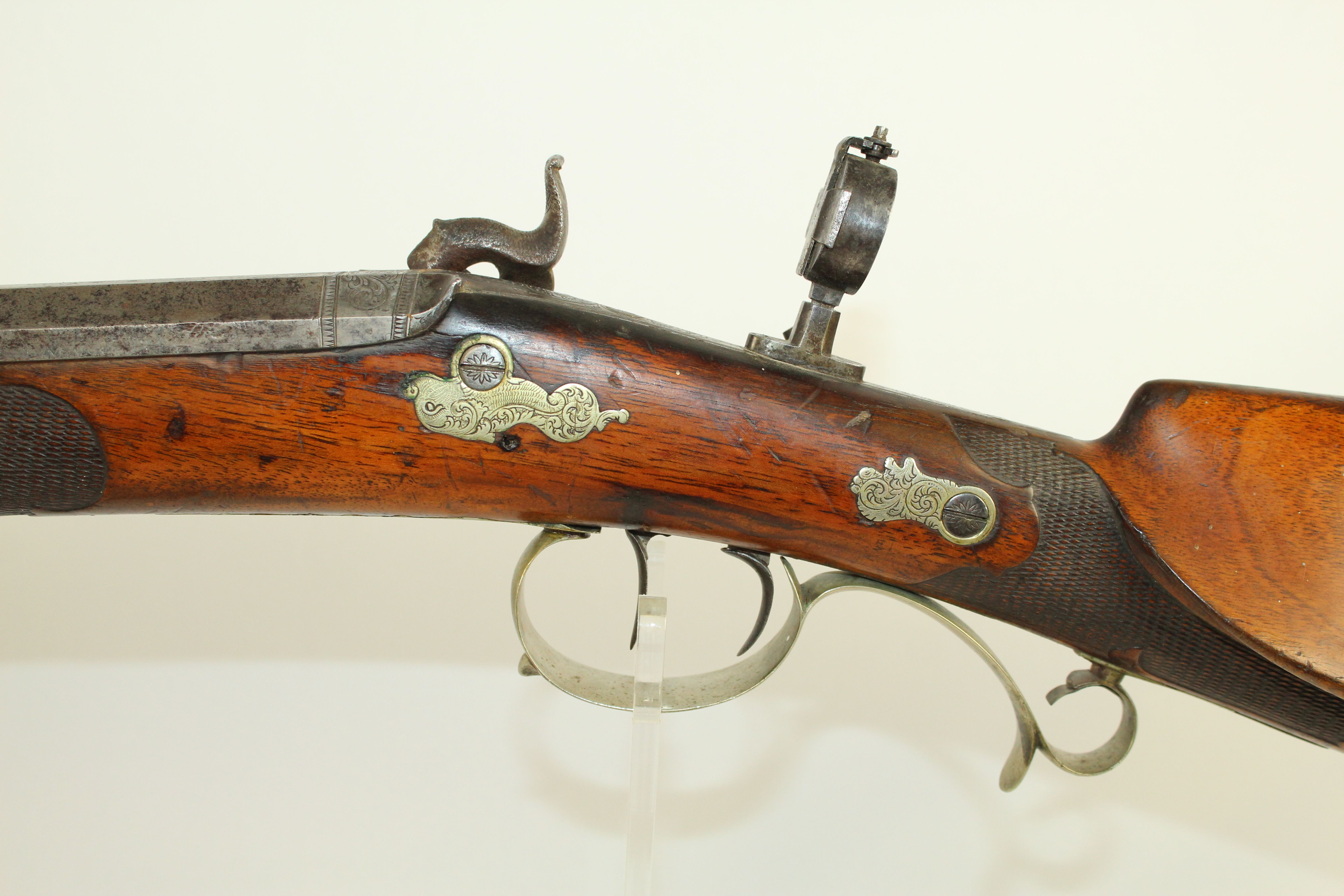 German Fischer & Sohne Zeller-Mehlis Long Rifle Antique Firearm 020 ...