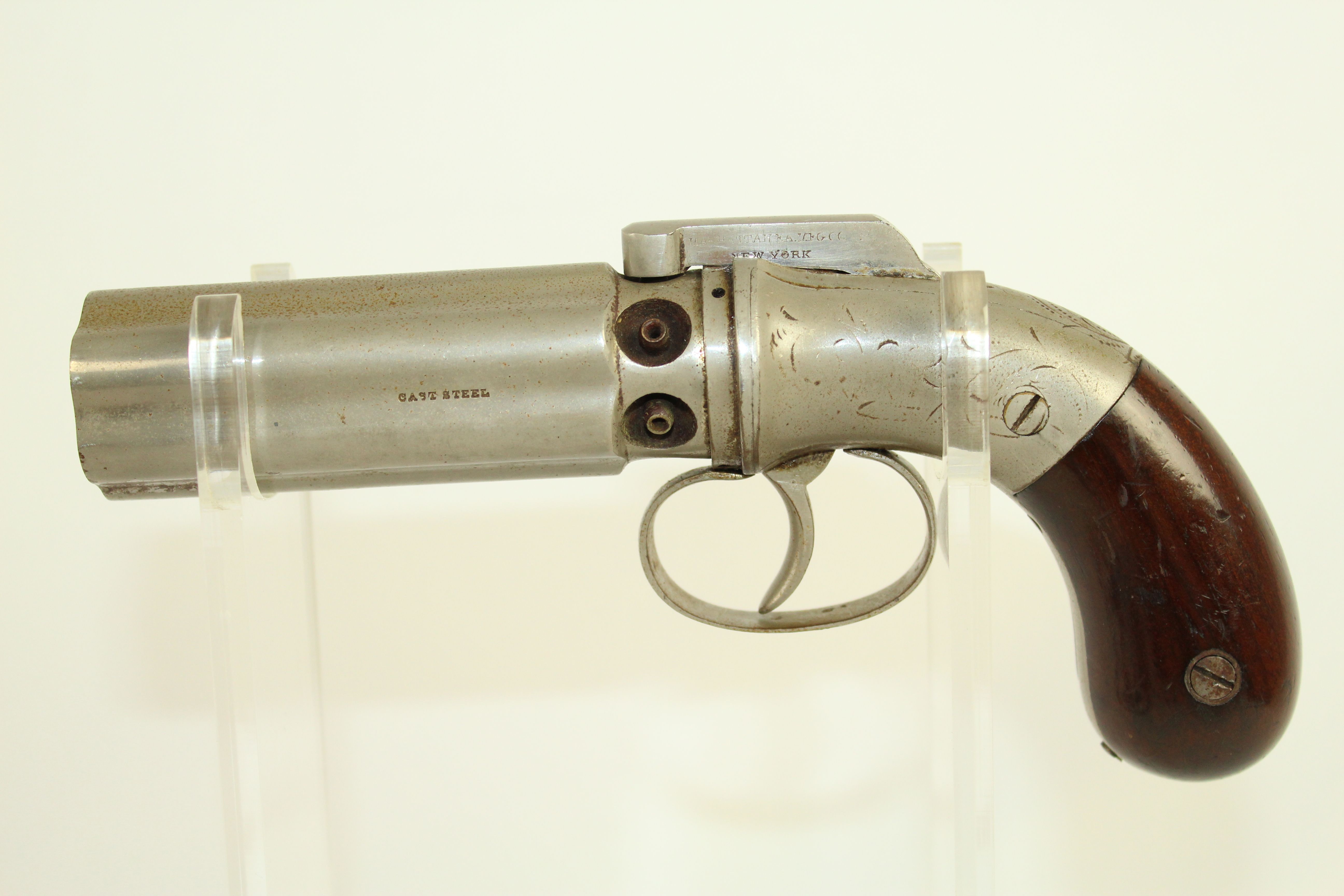 Manhattan Pepperbox Revolver Antique Firearm 001 | Ancestry Guns