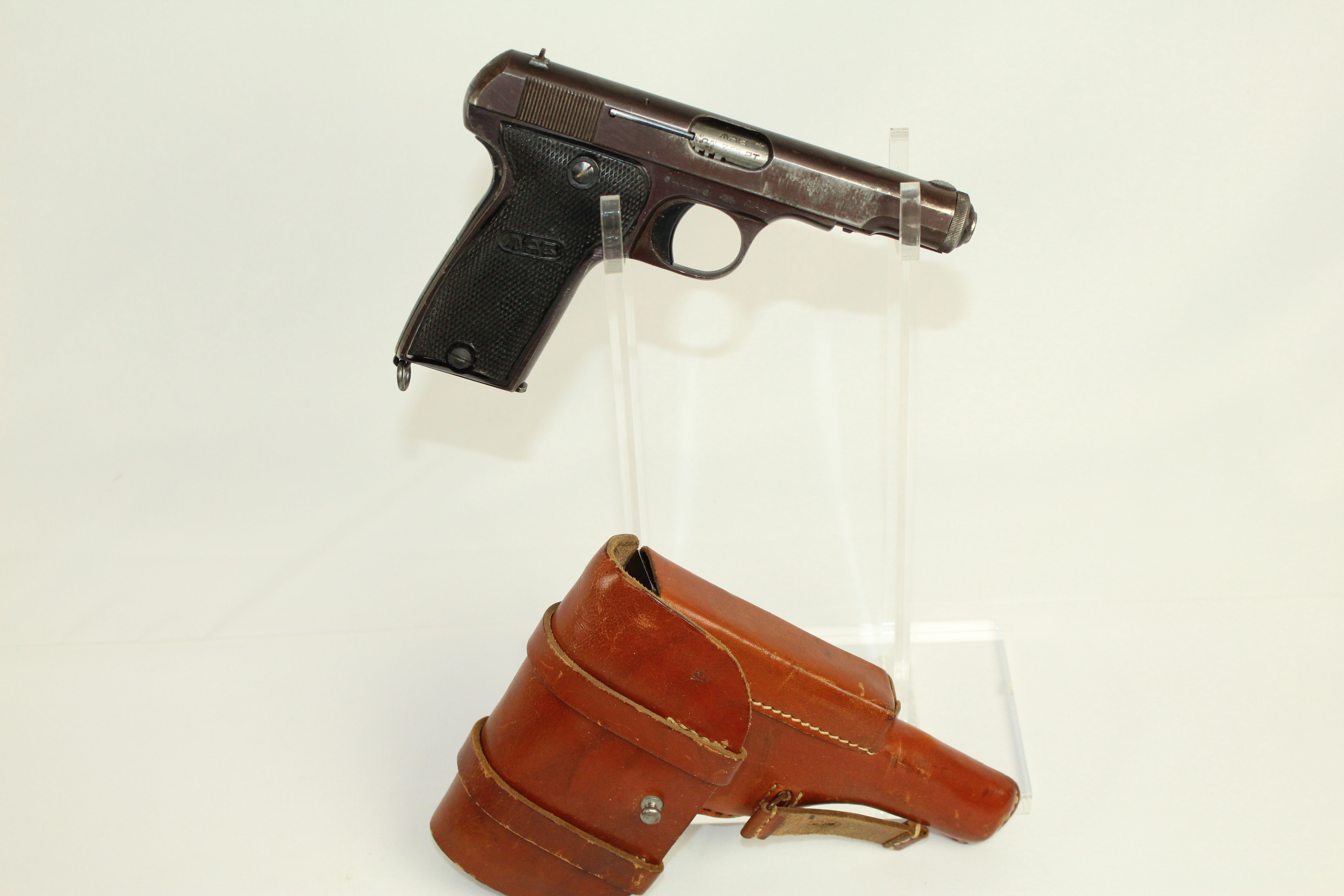 WWII World War II Nazi German Occupation Pistol MAB French D Antique ...