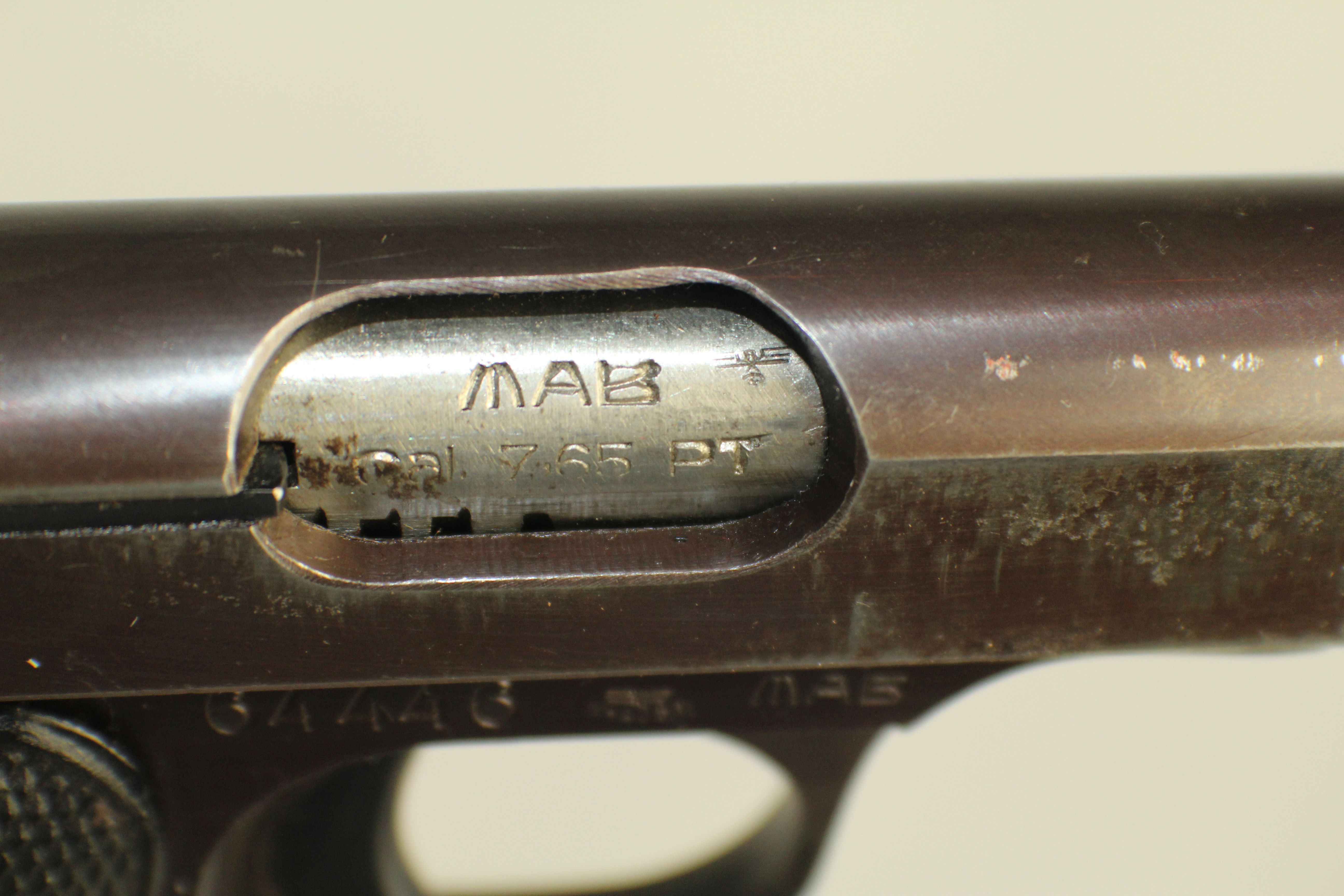 WWII World War II Nazi German Occupation Pistol MAB French D Antique ...