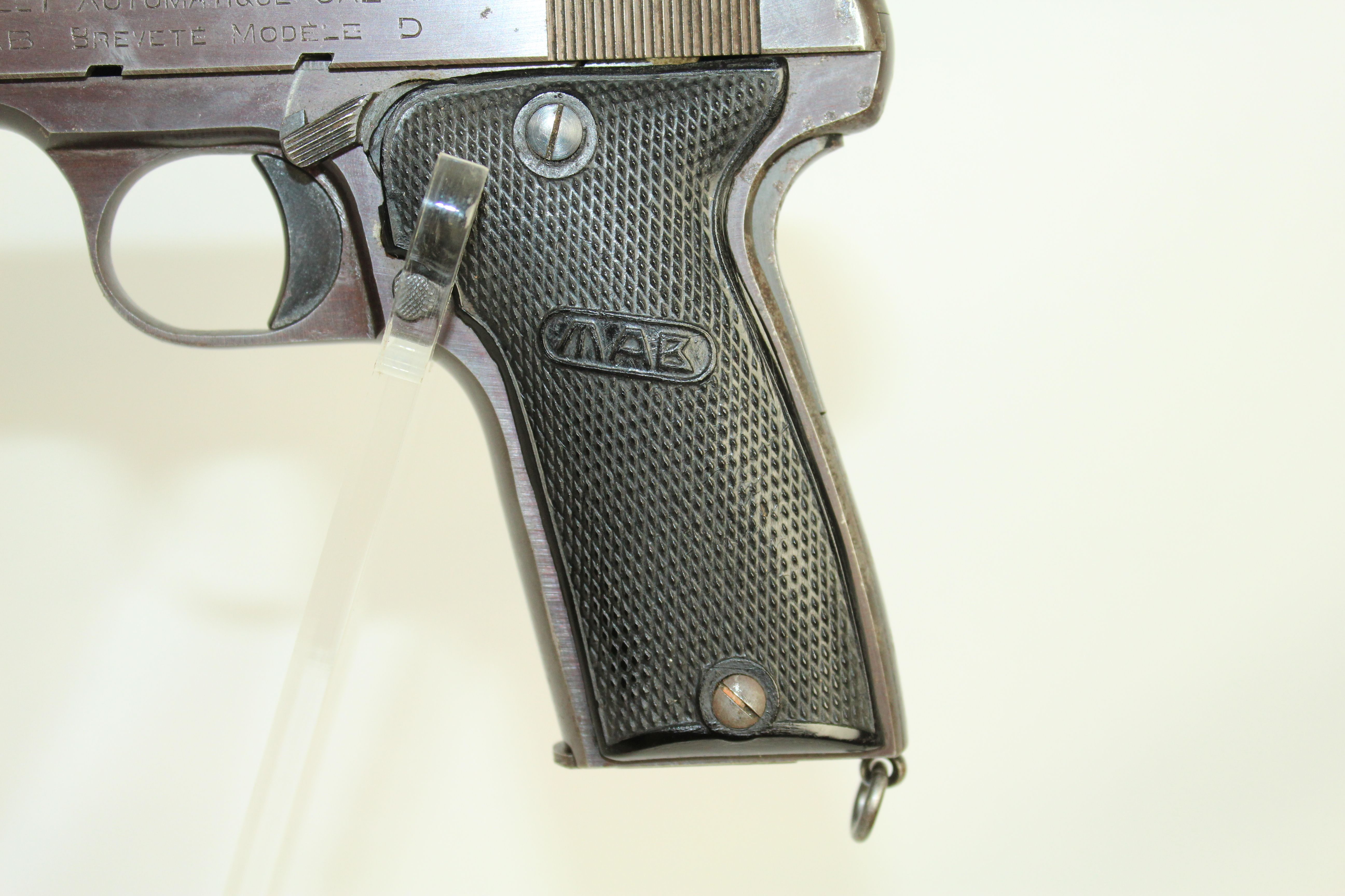 WWII World War II Nazi German Occupation Pistol MAB French D Antique ...