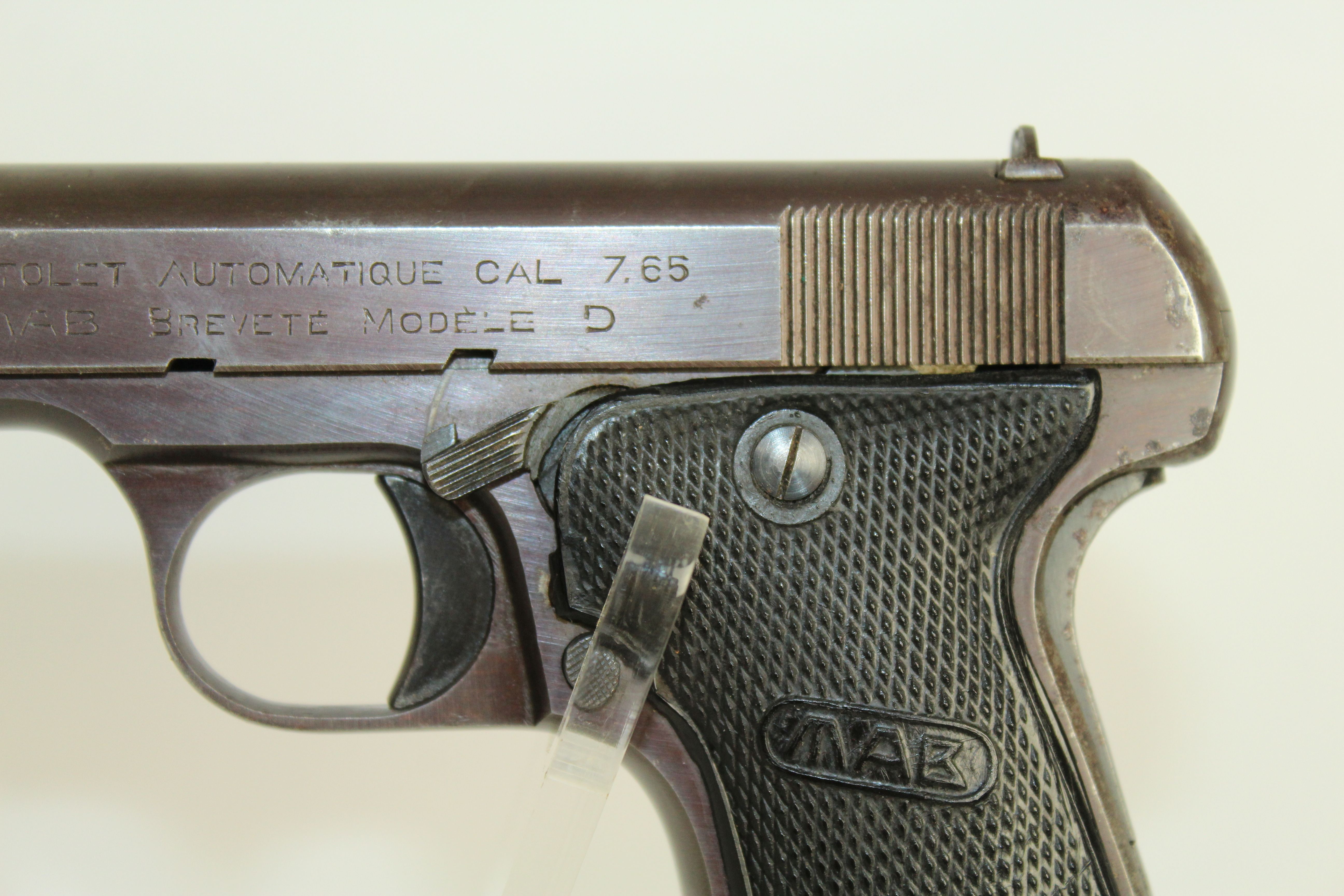 WWII World War II Nazi German Occupation Pistol MAB French D Antique ...