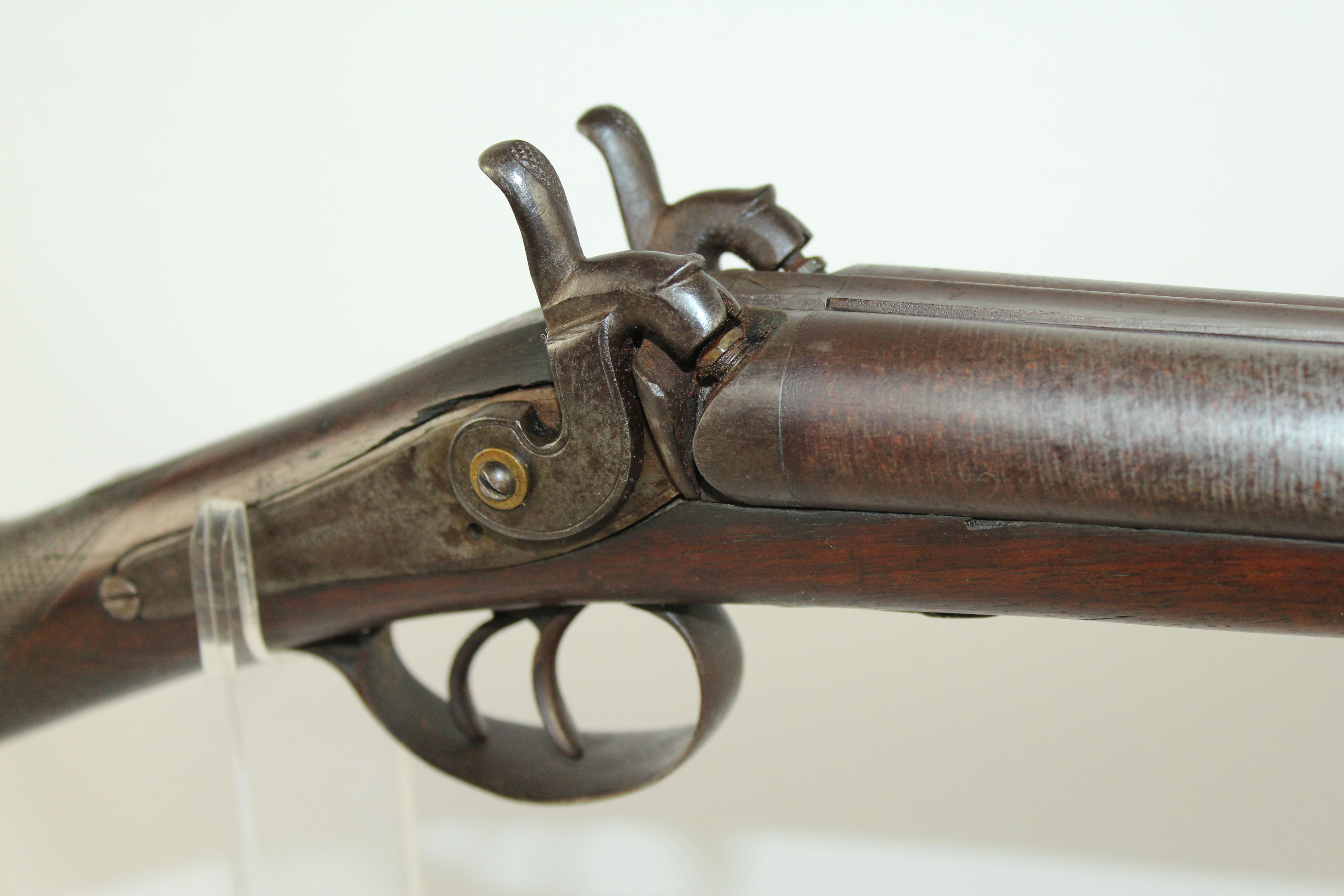 Belgian Double Barrel Percussion Shotgun Antique Firearm 001 | Ancestry ...