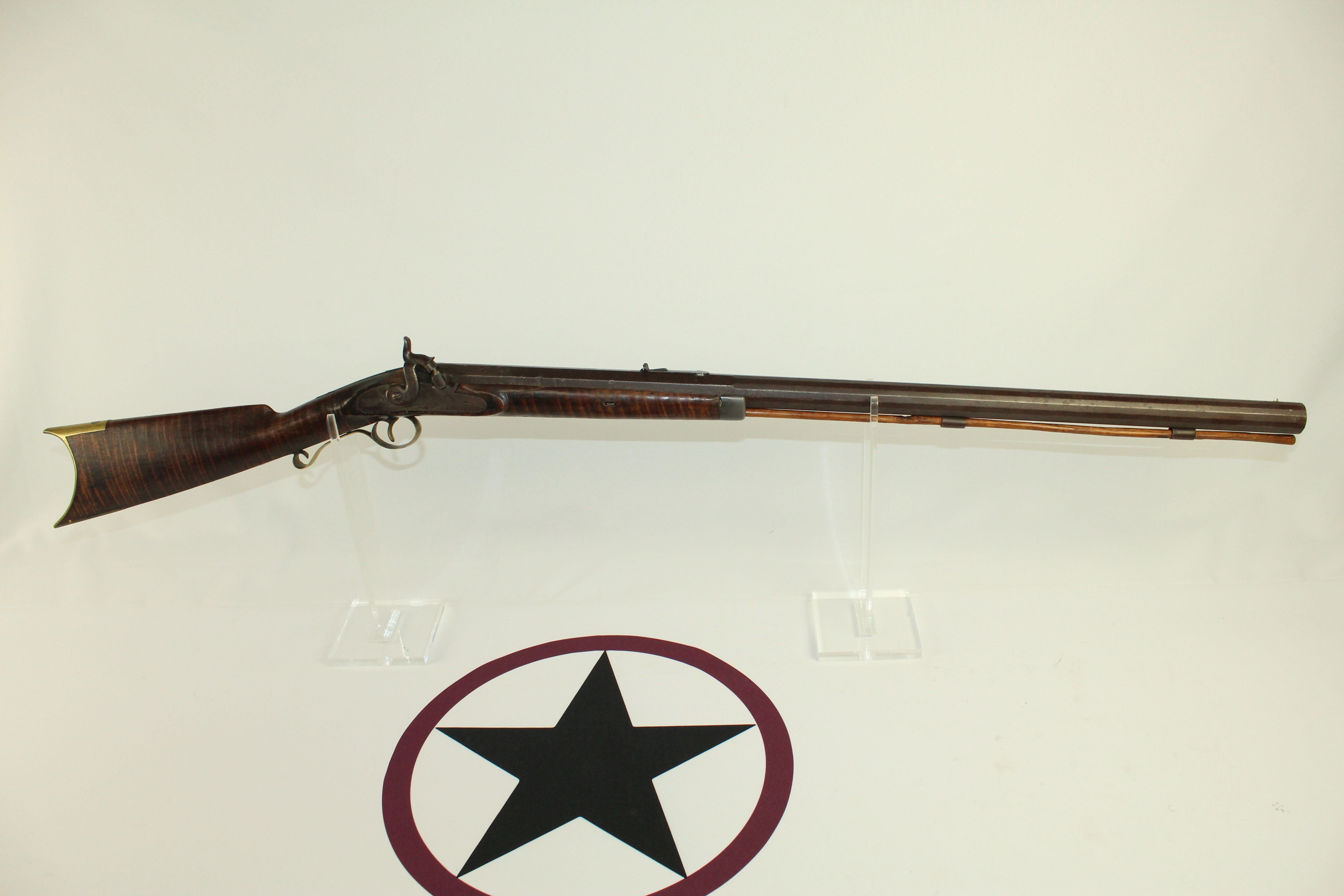 Pittenger Lawrence Half Stock Plains Pioneer Long Rifle Antique Firearm ...