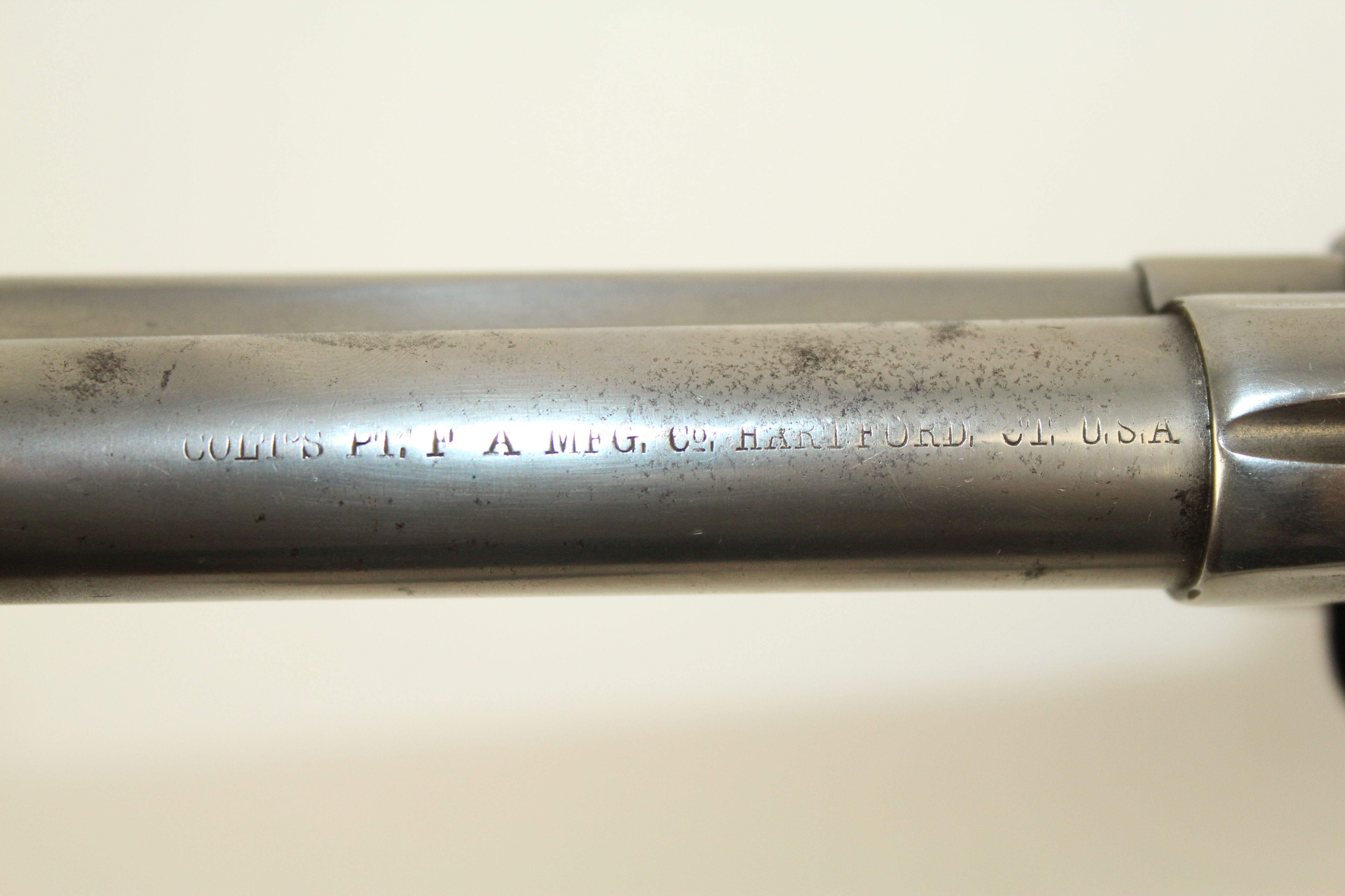 Black Powder Frame Colt SAA Single Action Army Revolver Antique Firearm ...