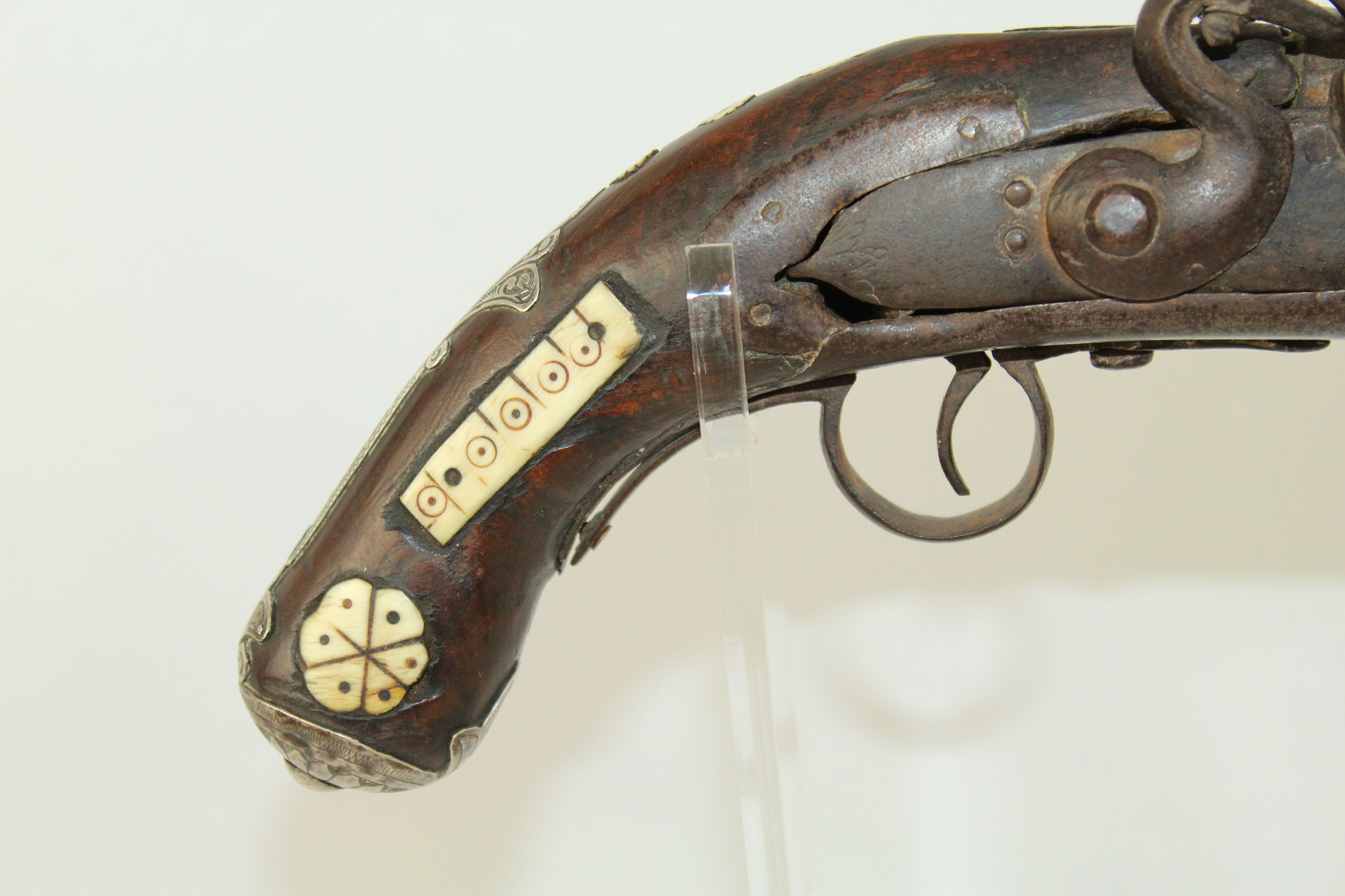 Colonial Flintlock Pistol Antique Firearm 003 | Ancestry Guns