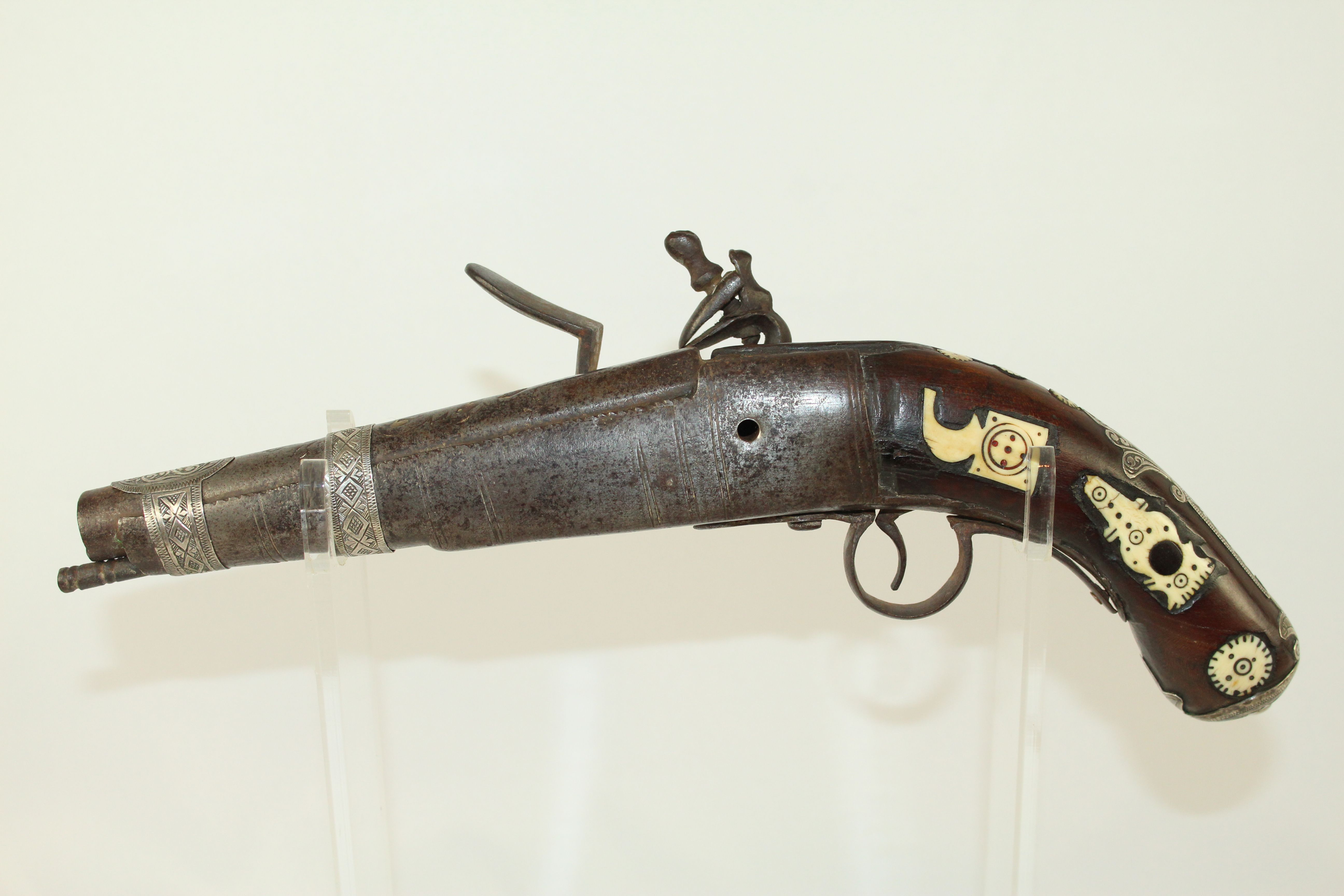 Colonial Flintlock Pistol Antique Firearm 008 | Ancestry Guns