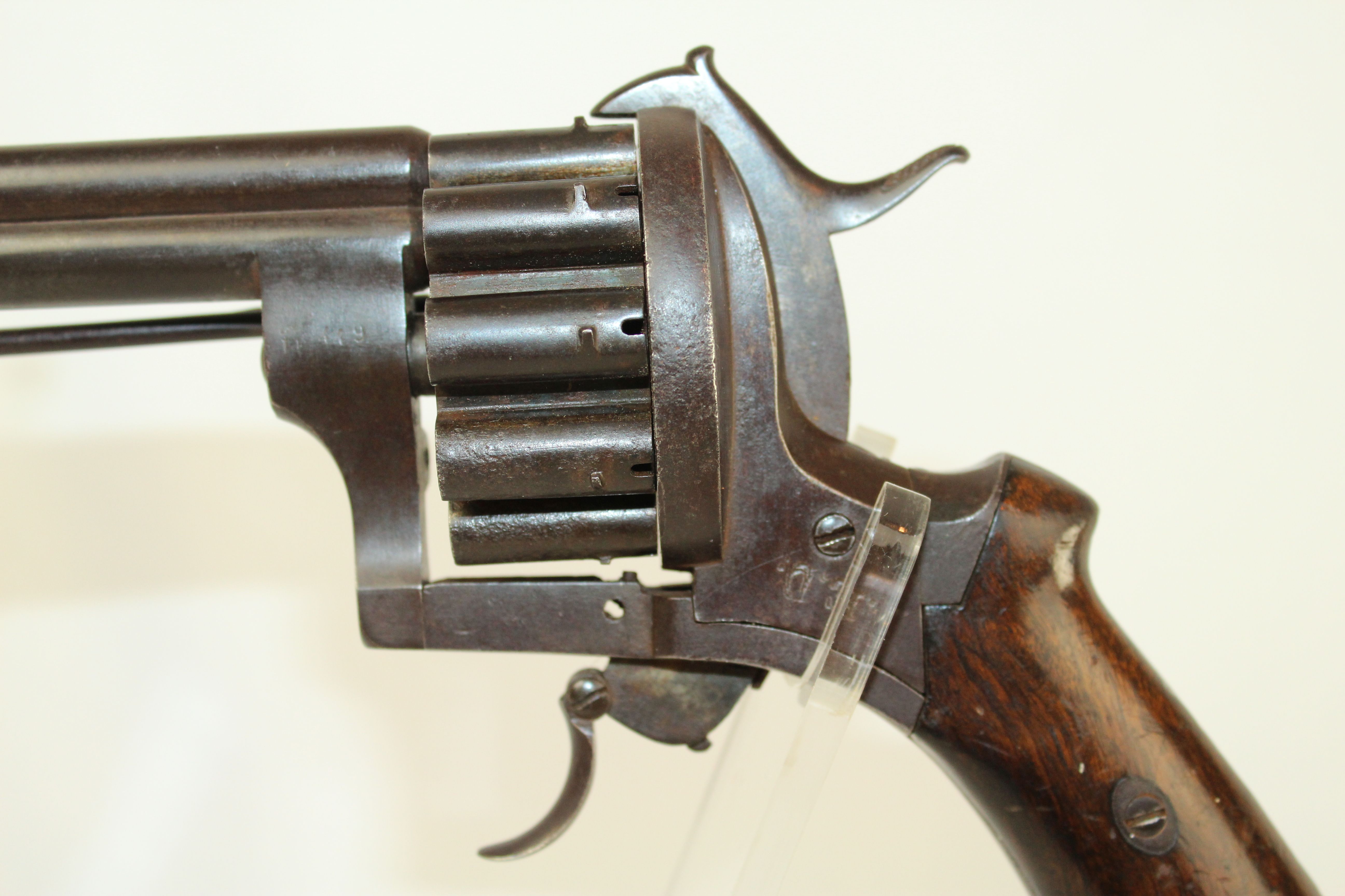 Eugene Casimir Lefaucheux French Paris Revolver 20 Shot Antique Firearm ...