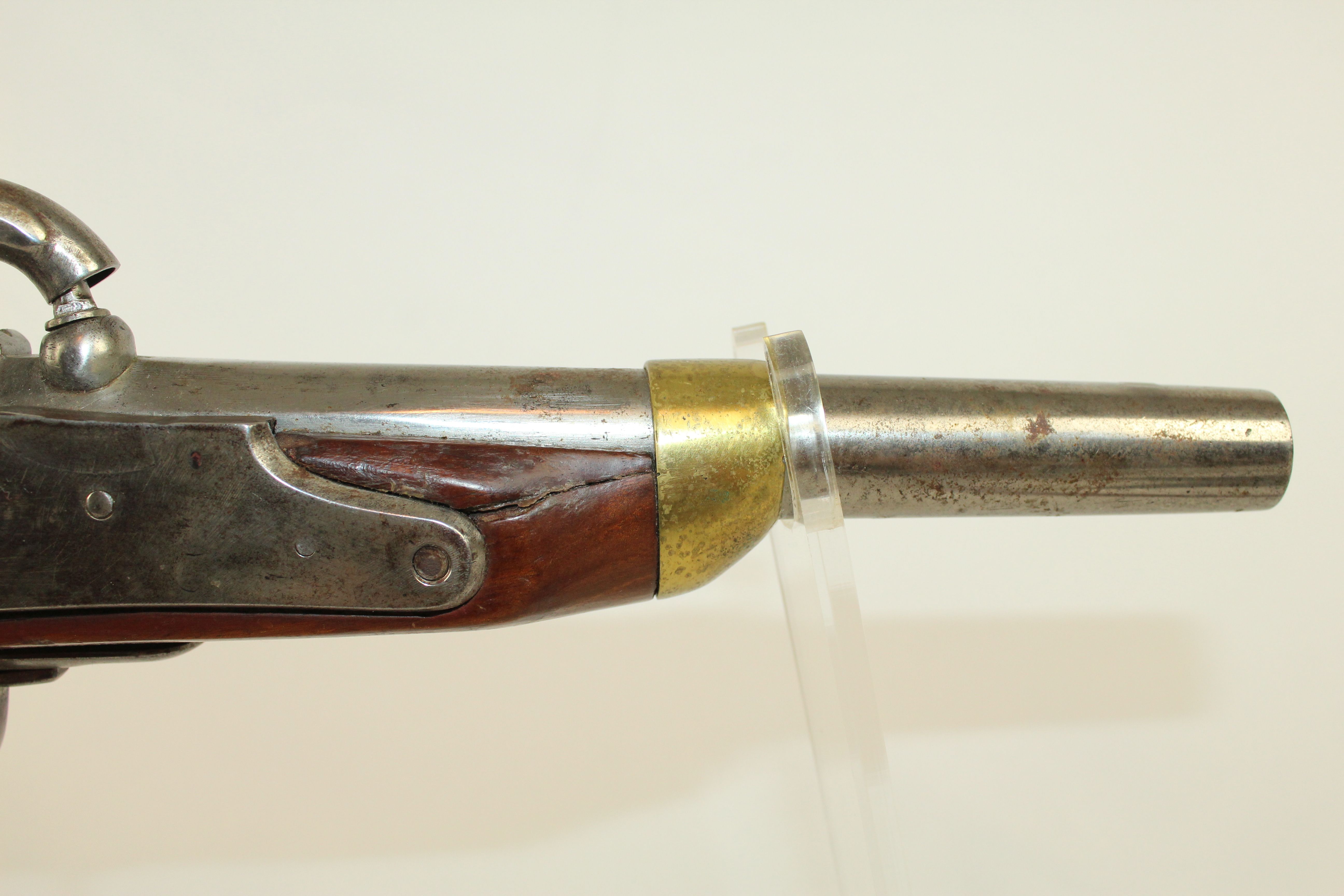 French 1822 Flintlock Conversion Percussion Pistol Antique Firearm 003 ...