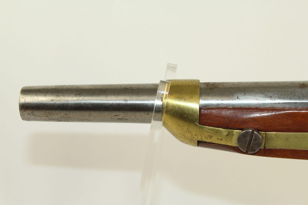 French 1822 Flintlock Conversion Percussion Pistol Antique Firearm 008 ...