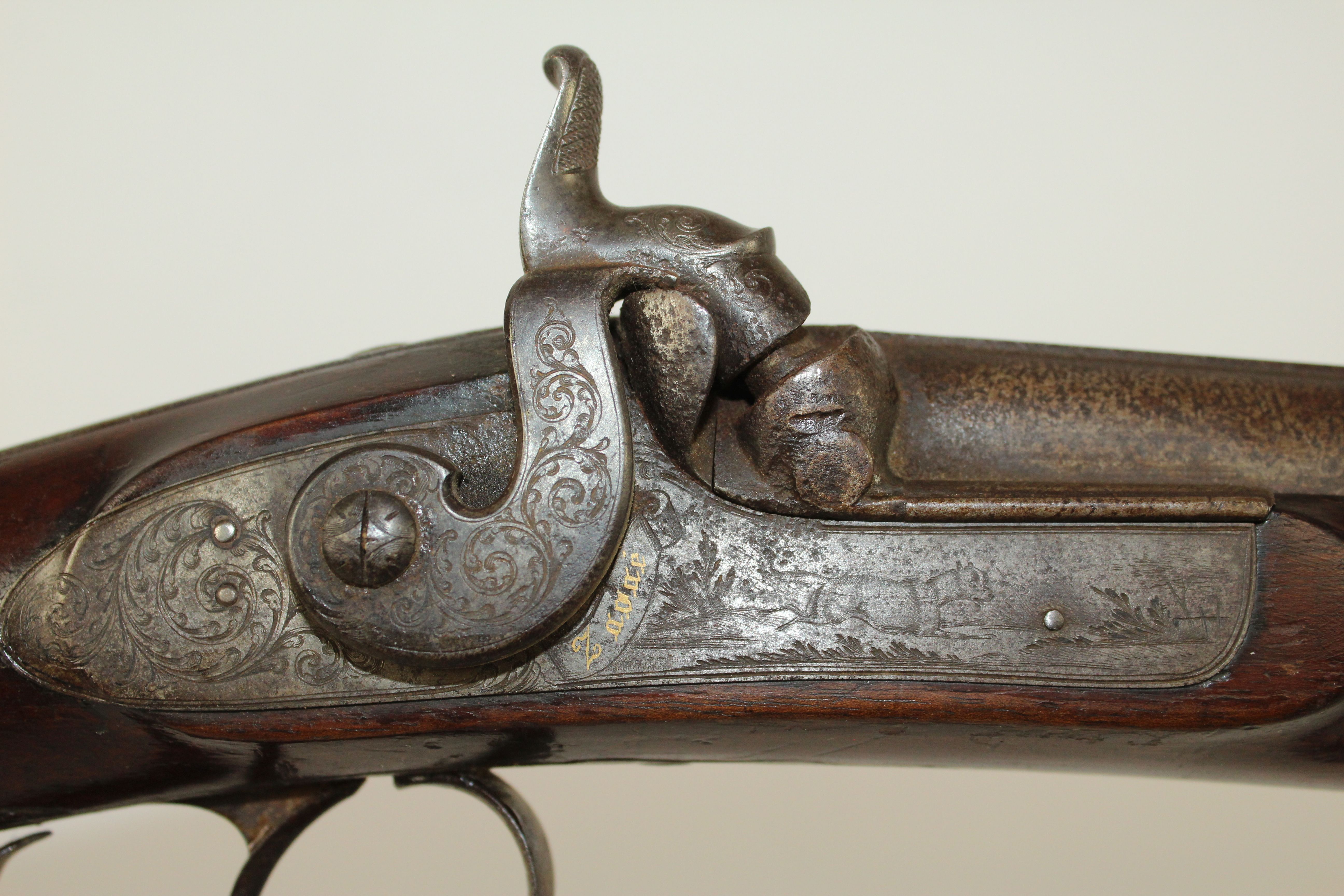 French Smooth Bore Rifle Merseille France Antique Firearm 001 ...