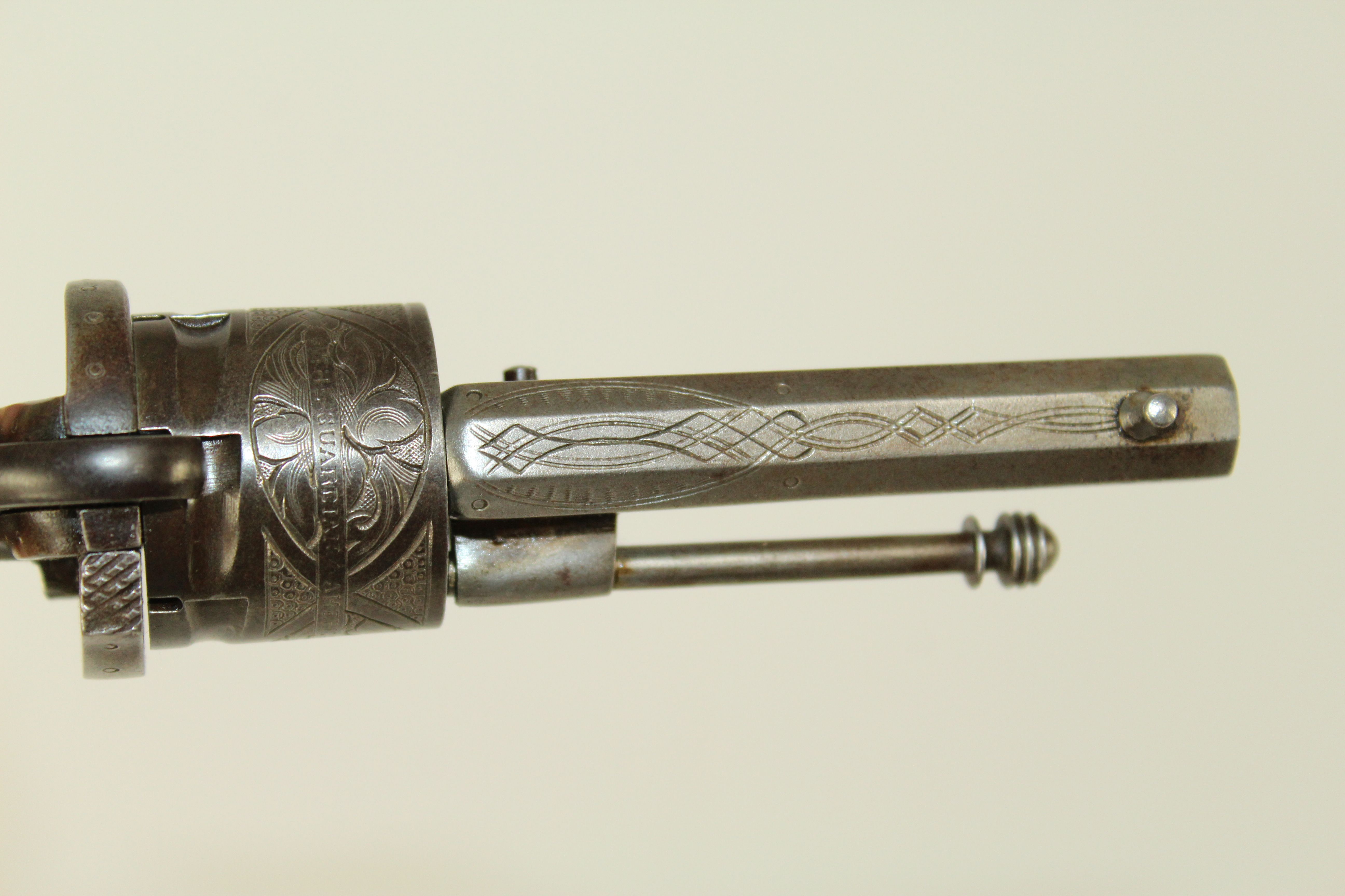 Belgian Pinfire Revolver Fagnus Clement Engraved Revolver Antique ...