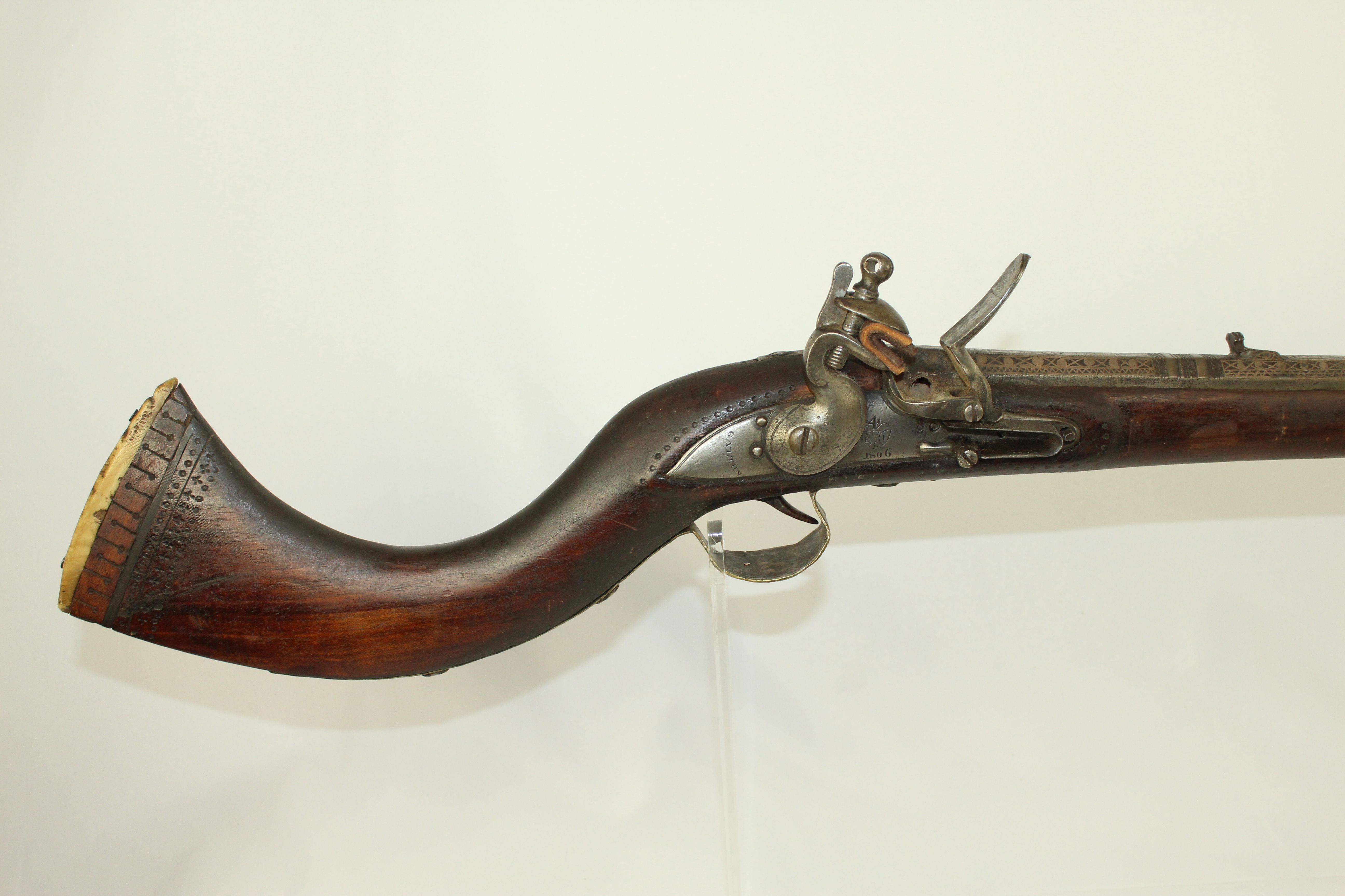 British Imperial Afgahn Jezail Flintlock Musket Brown Bess Antique ...