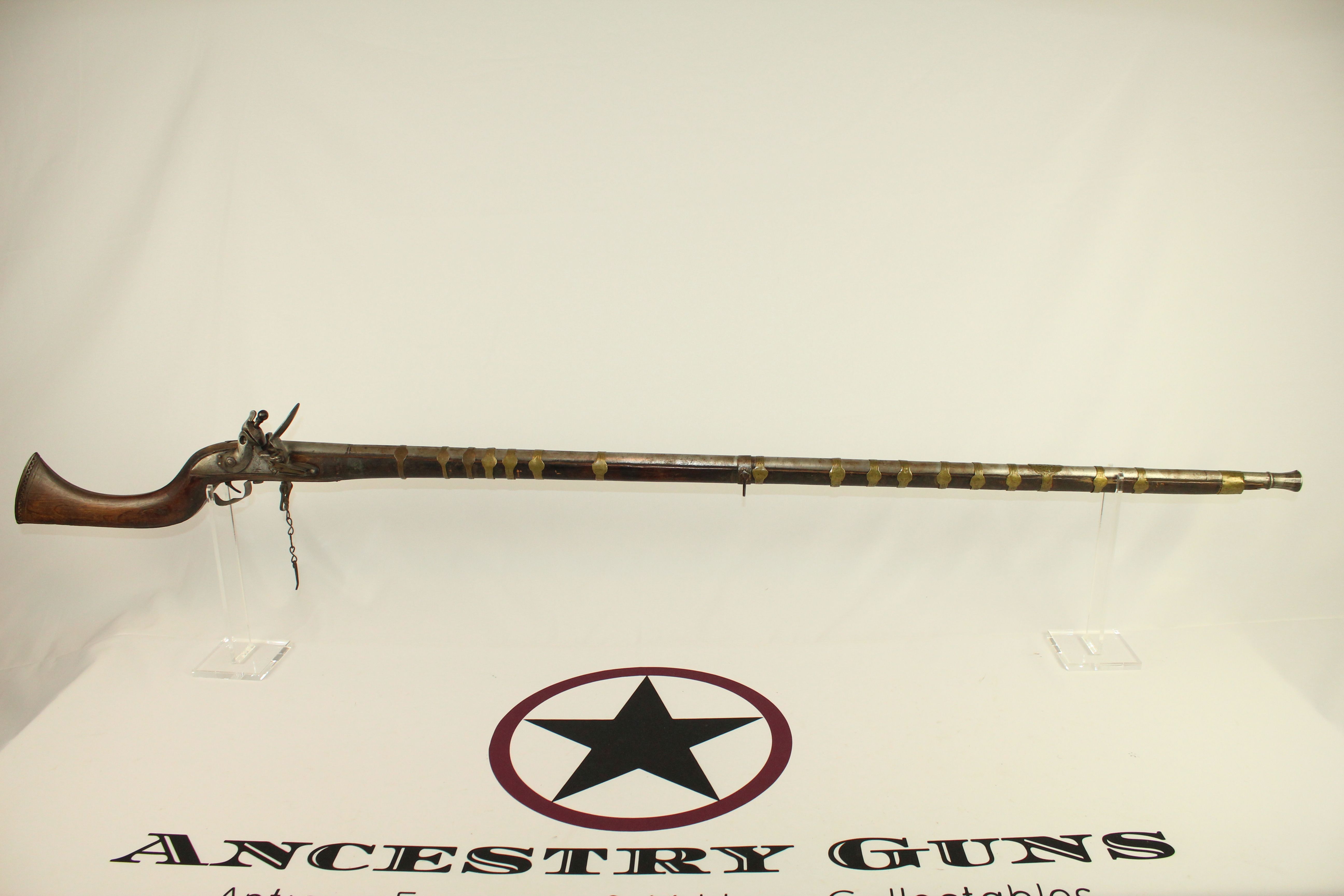 British Imperial Afghan Jezail Flintlock Brown Bess Musket Antique ...