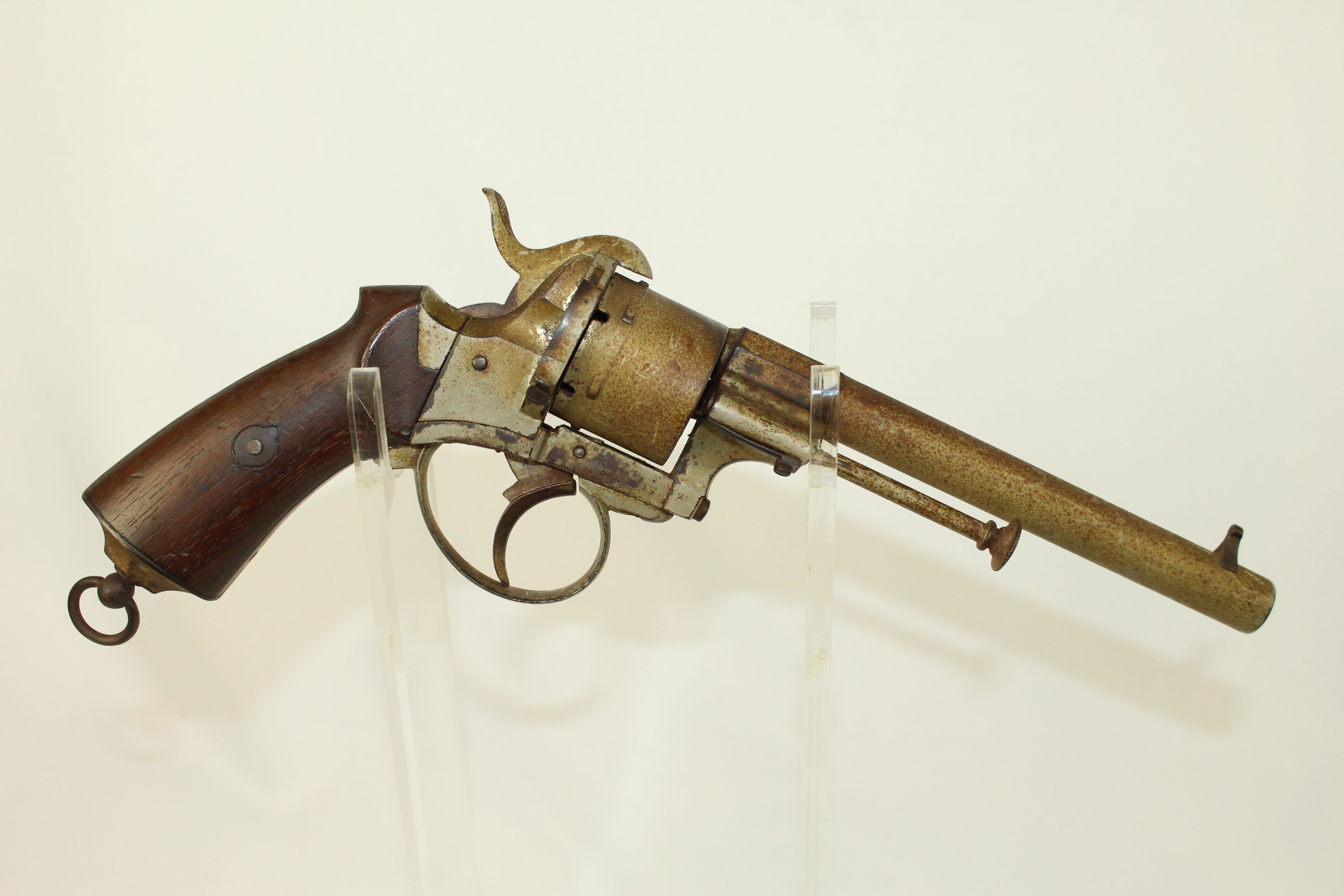 French Belgian Liege Lefaucheux Pinfire Revolver Antique Firearms 001 ...