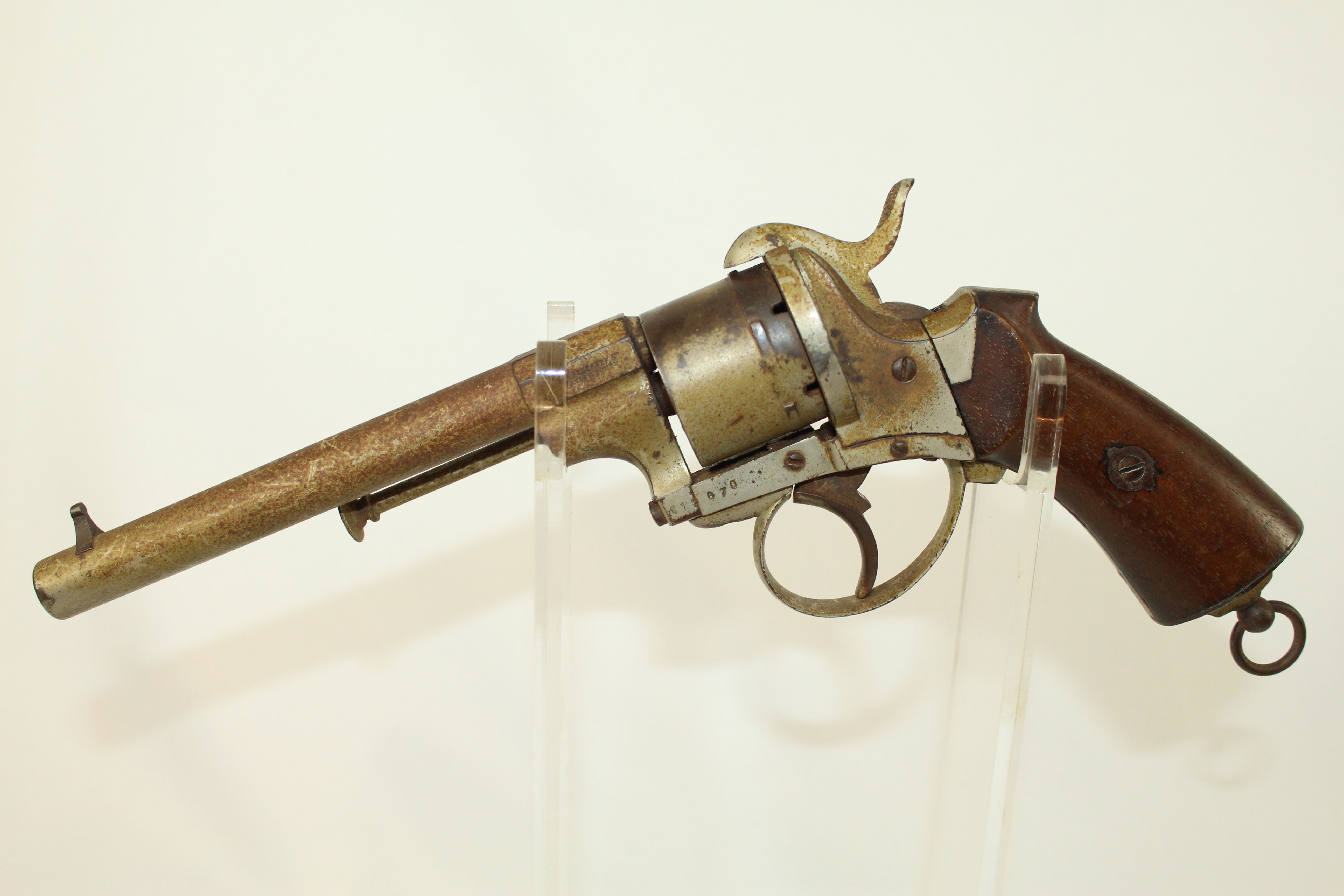 French Belgian Liege Lefaucheux Pinfire Revolver Antique Firearms 008 ...