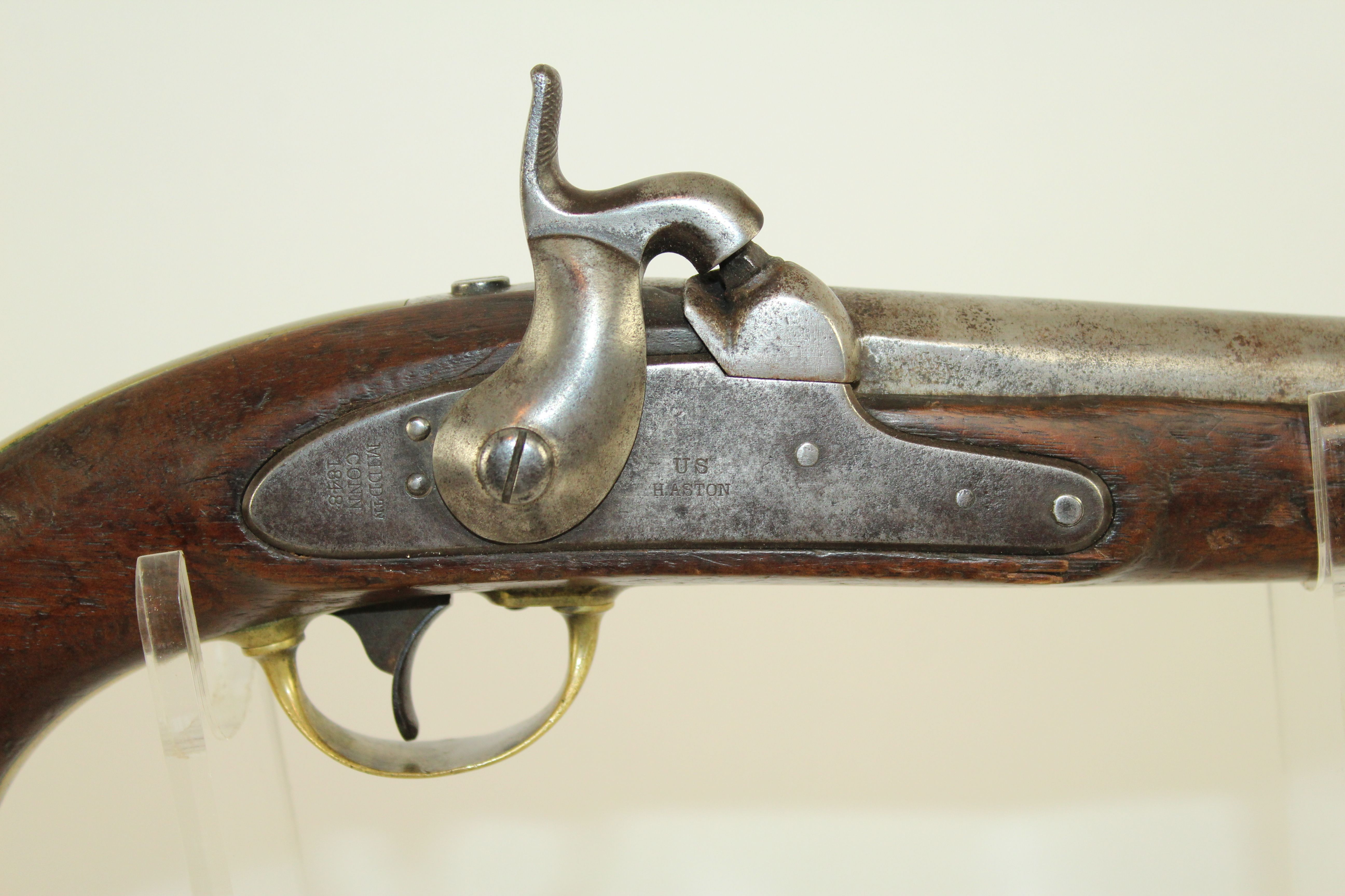 US Model 1842 Aston Percussion Pistol Antique Firearm 002 | Ancestry Guns