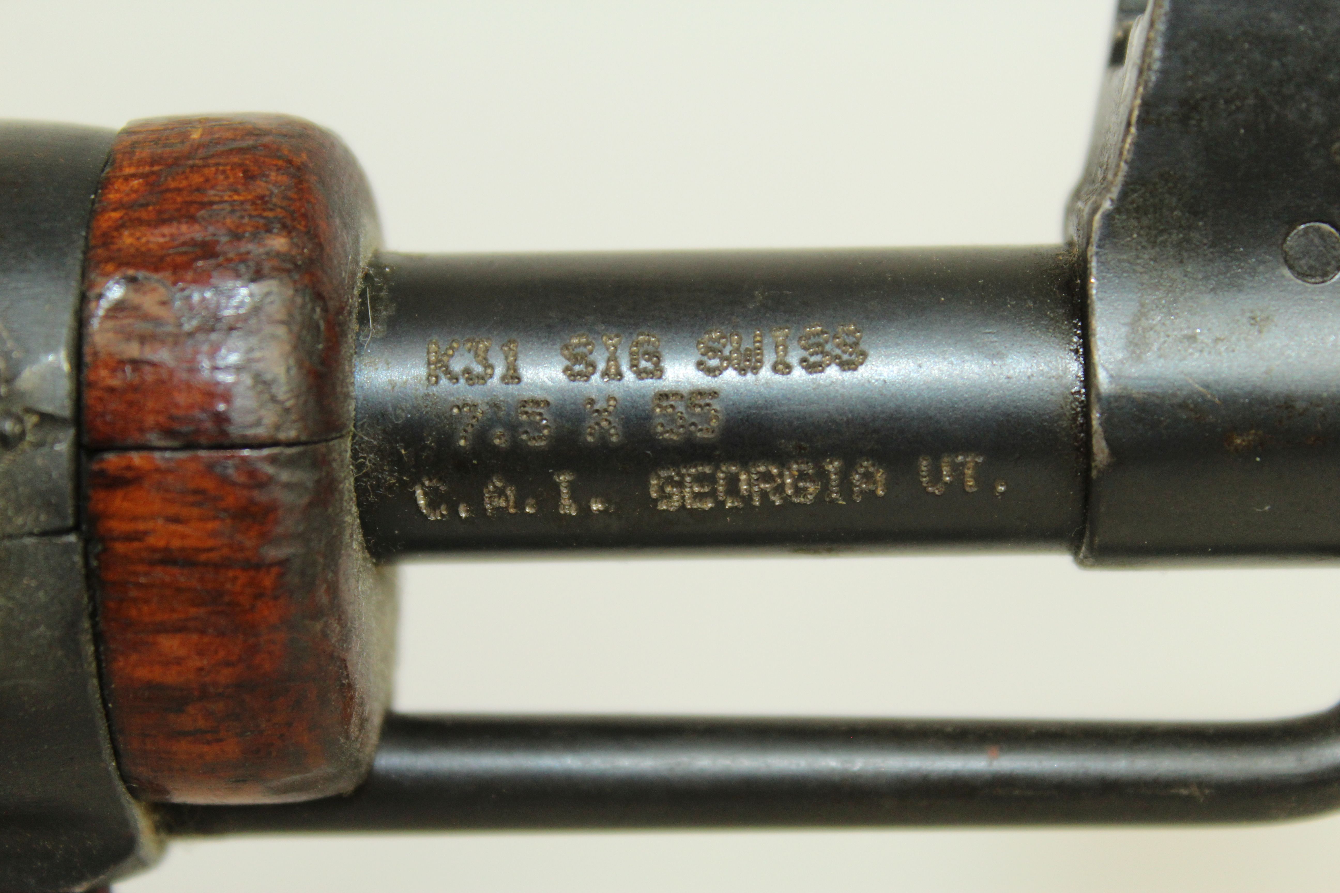 WWII Swiss K31 Straight Pull Bolt Action Rifle Antique Firearms 007 ...