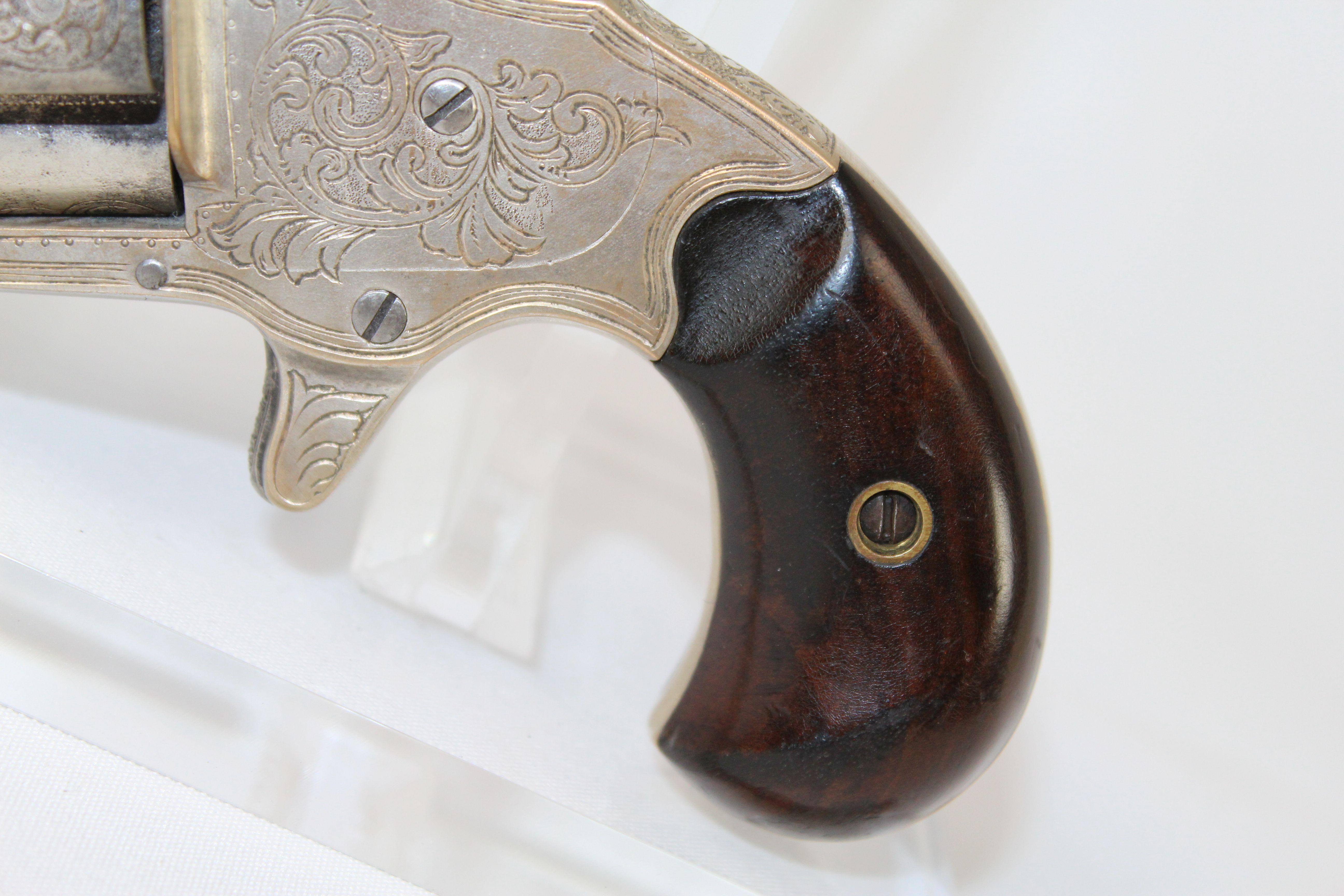 Colt Cloverleaf Jim Fisk House Revolver Pistol Engraved Antique ...