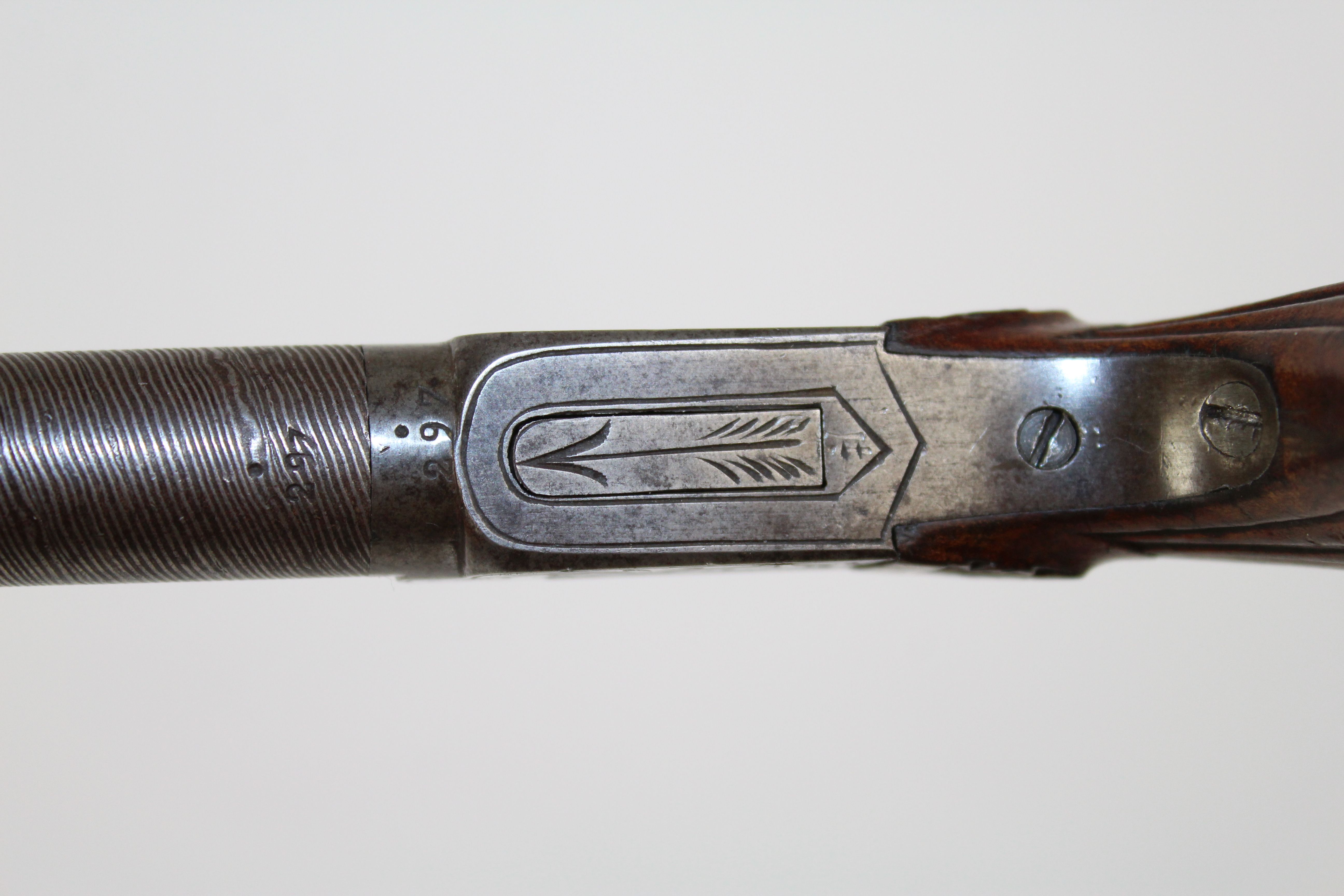 English Box Lock Percussion Pistol Antique Firearms 007 | Ancestry Guns