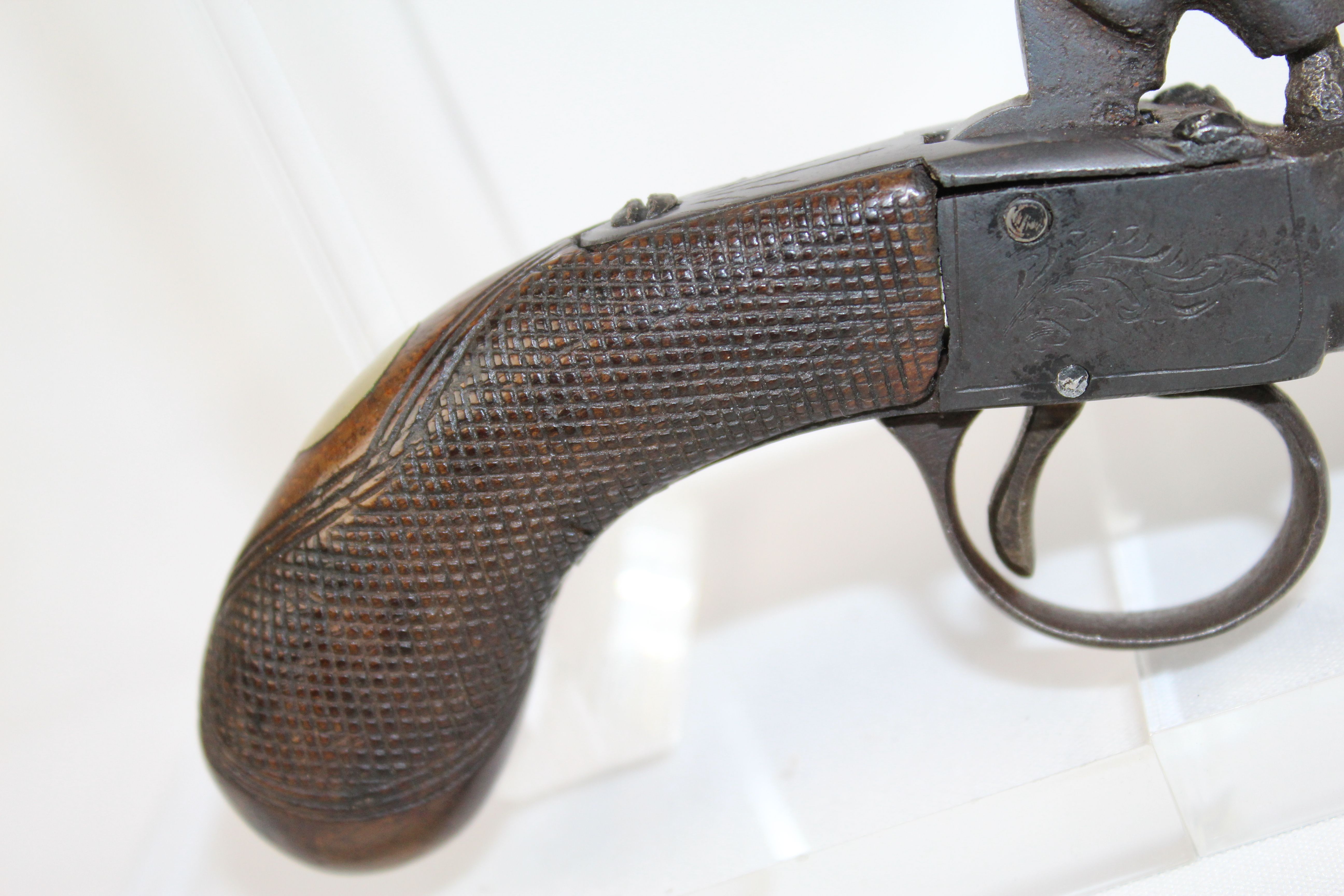 English Percussion Single Shot Pistol Antique Firearms 003 | Ancestry Guns