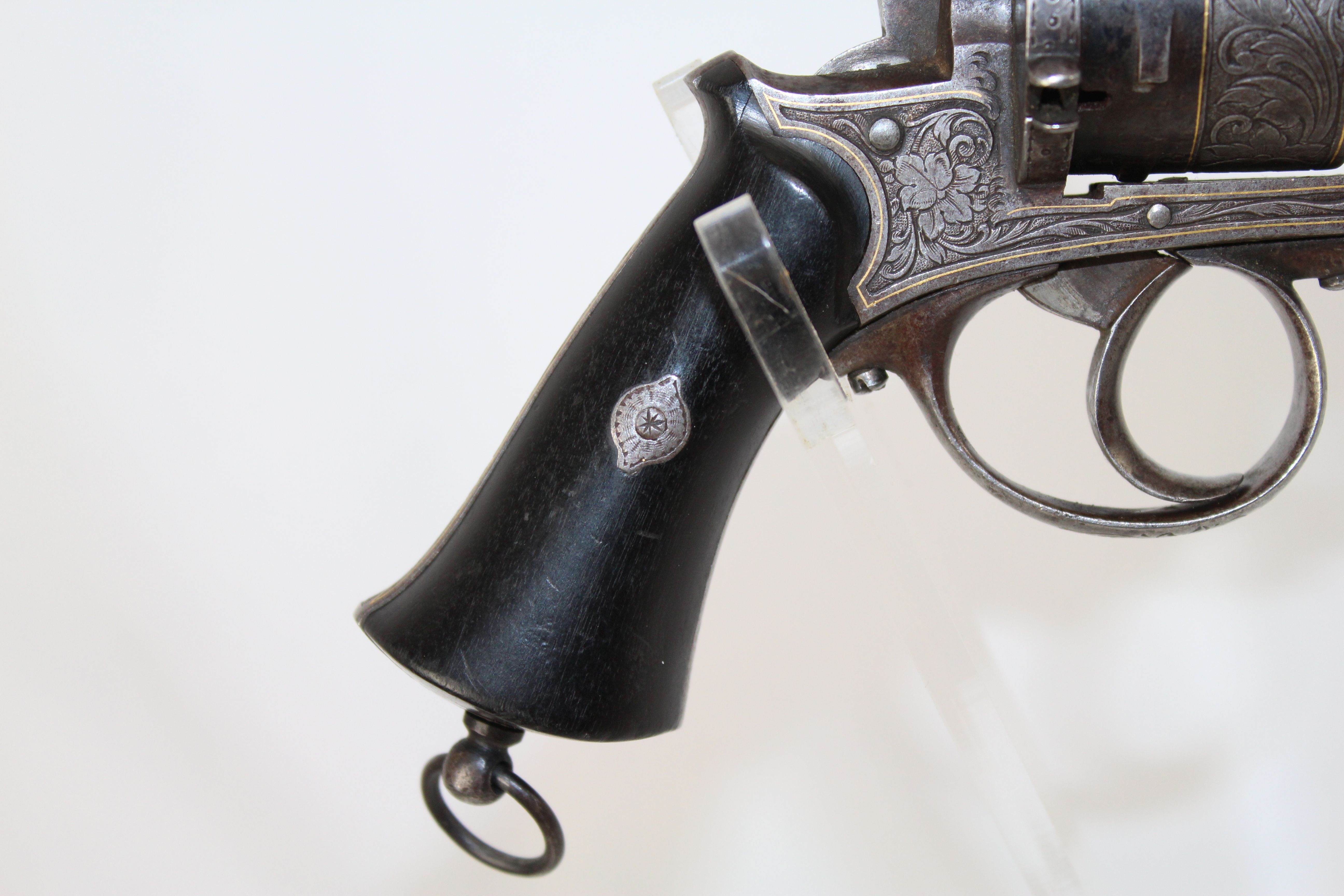 Engraved Belgian Lefaucheux Pinfire Revolver Antique Firearms 013 ...